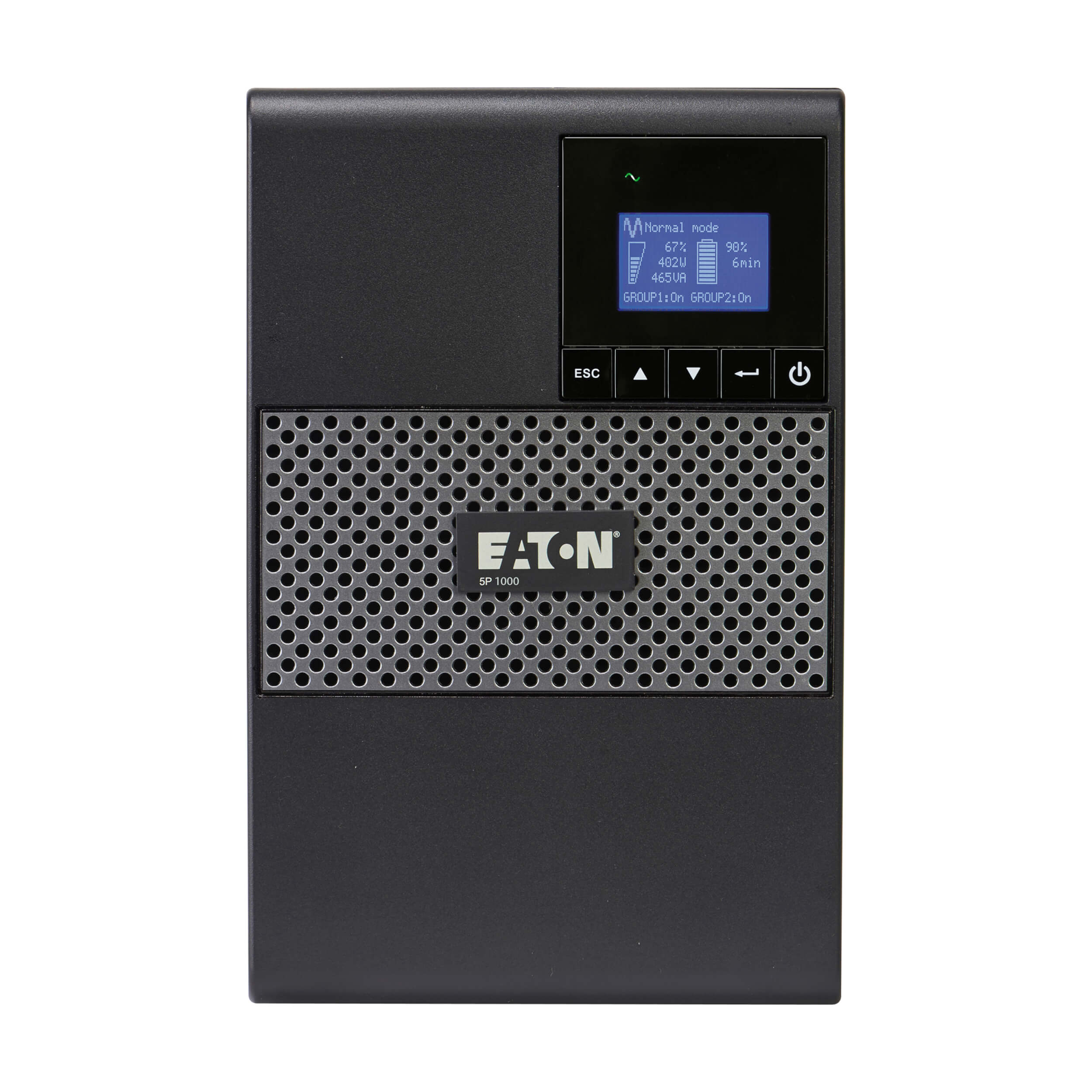 Eaton 5P 1100W Line-Interactive UPS, 120V, True Sine Wave, 8x 5-15R ...