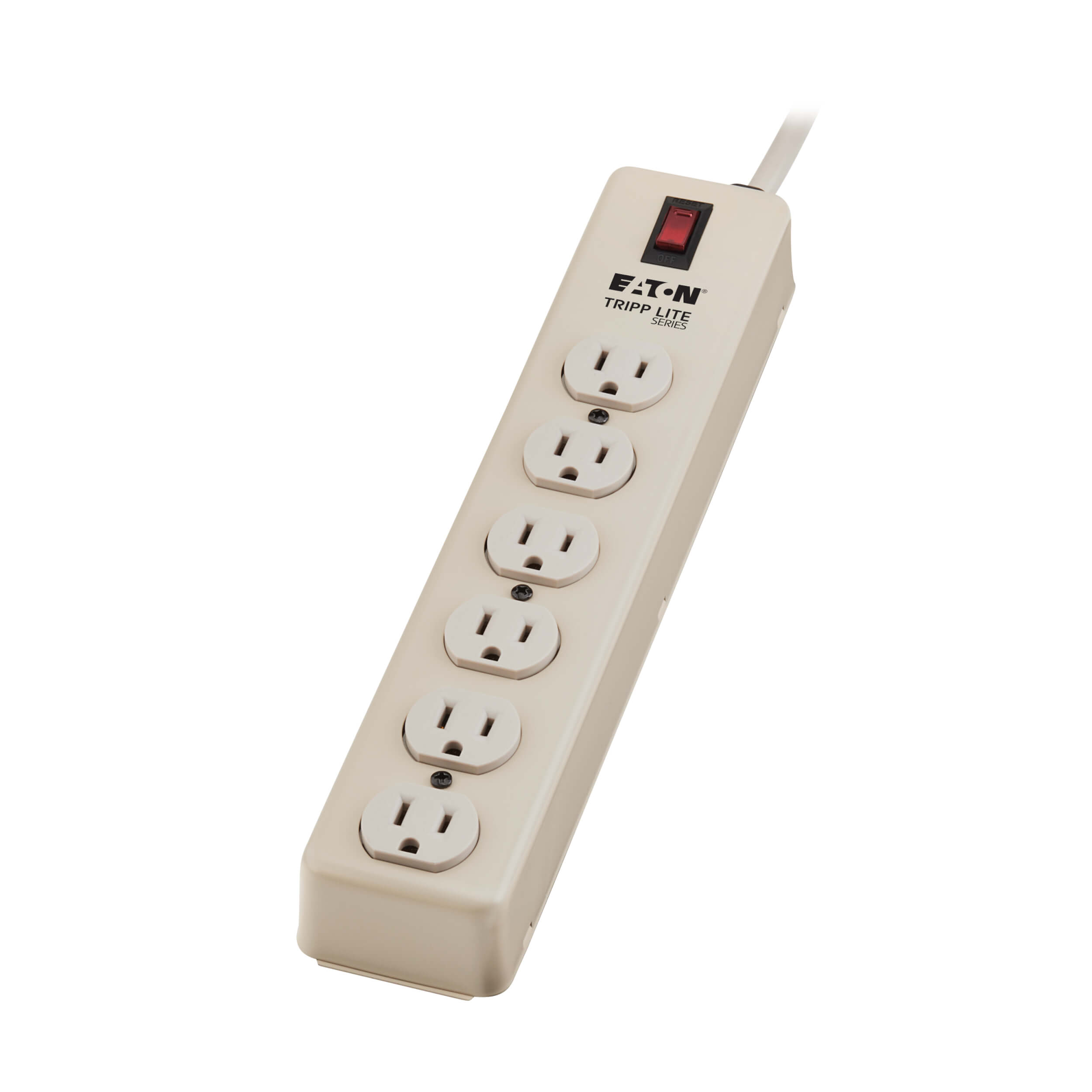 Waber Industrial Power Strip, 6-Outlet, 6-ft. Cord | Eaton