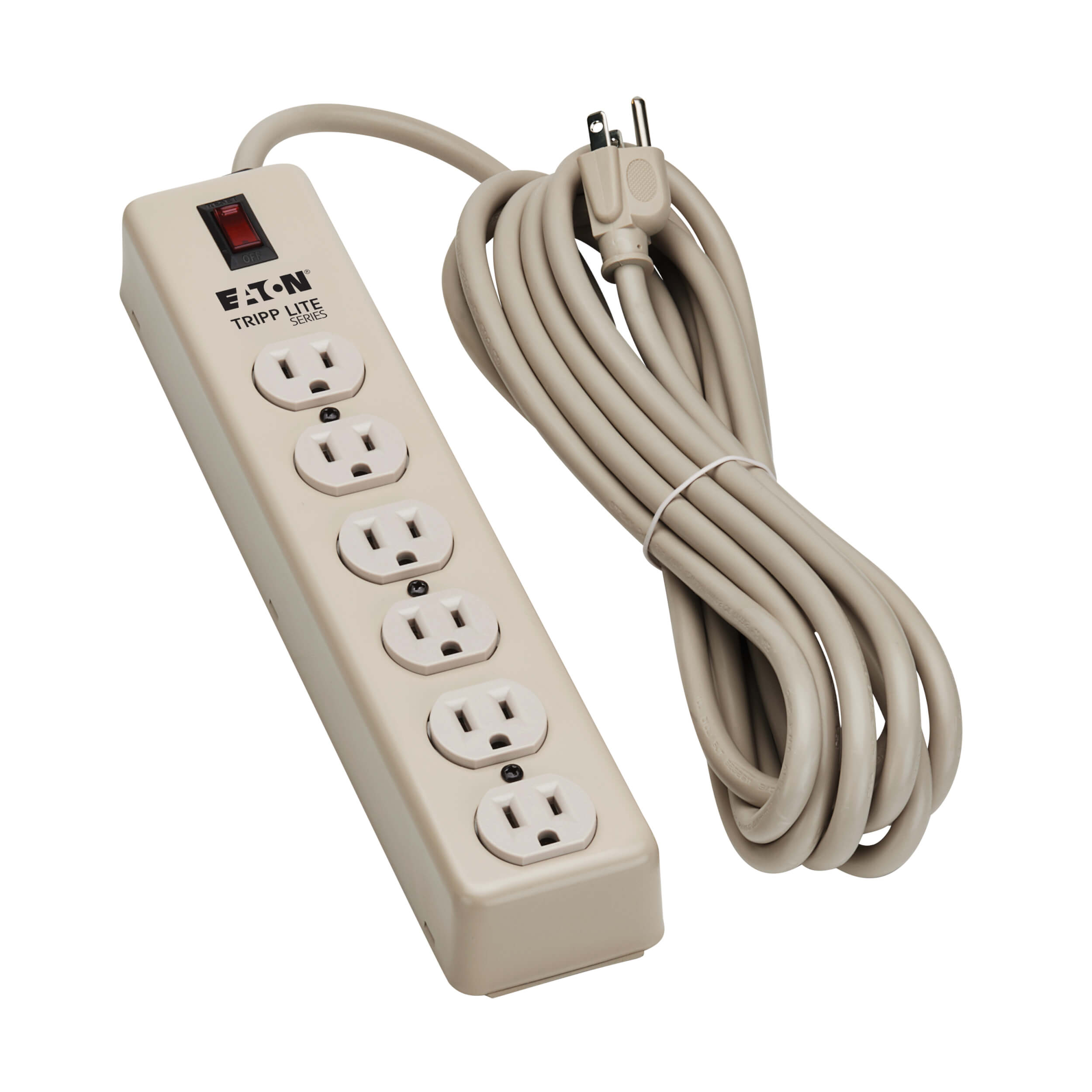 Waber Industrial Power Strip, 6-Outlet, 15 ft. Cord | Eaton