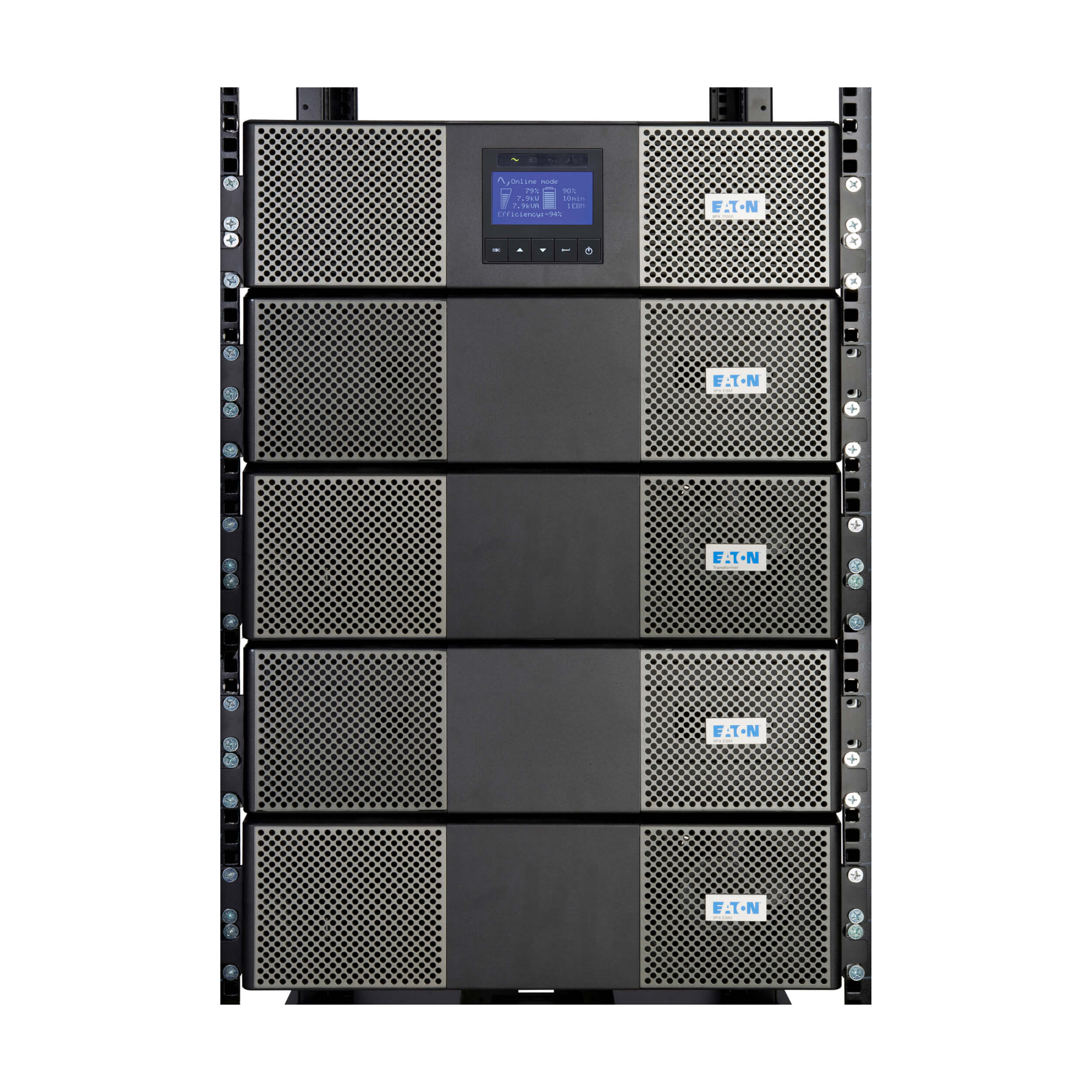 Eaton 9PX Double-Conversion UPS, 10kW, 5-20R, L6, 208V, 9U | Eaton