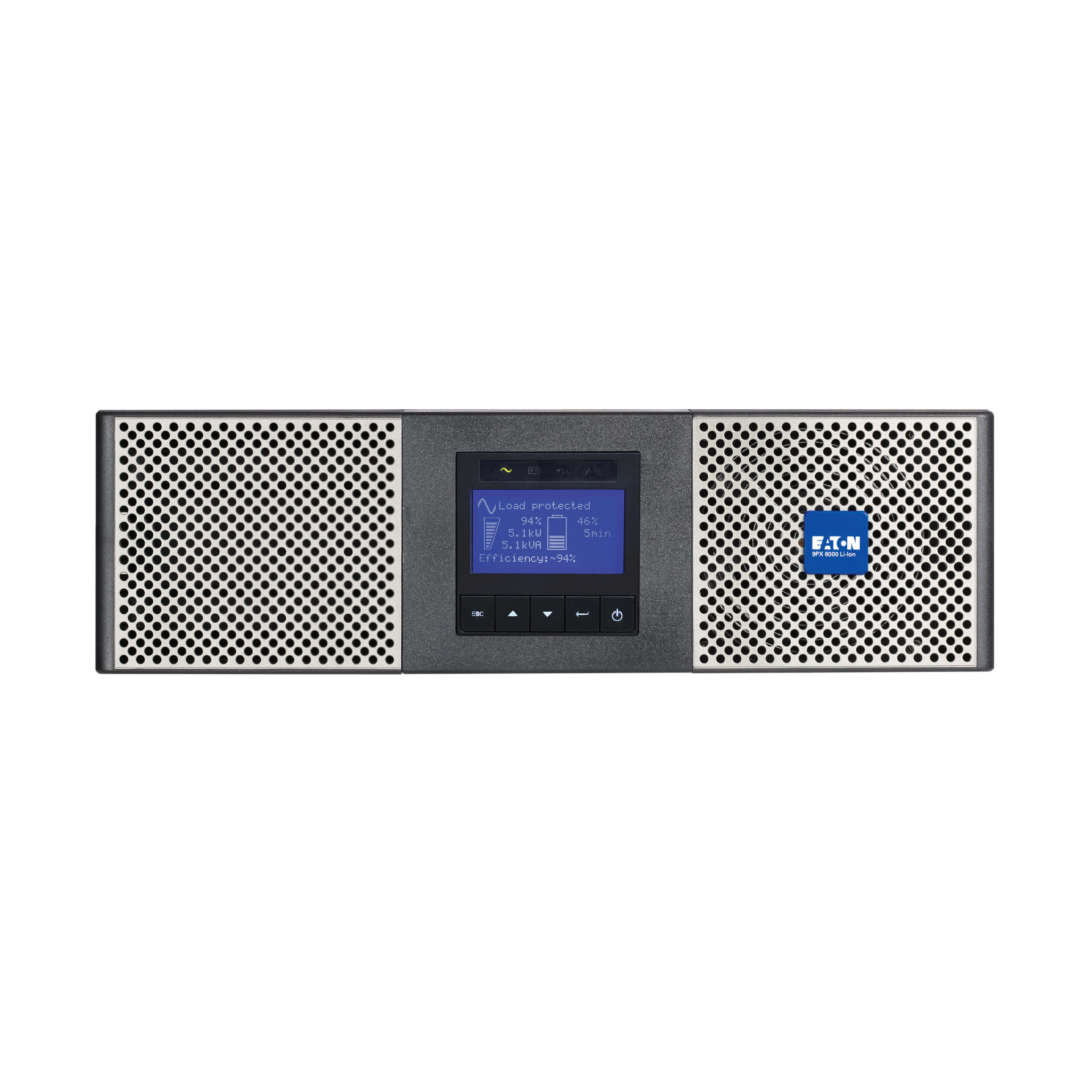 Eaton 9PX Double-Conversion UPS, Lithium, 5400W, Hardwire, 208V, 3U | Eaton