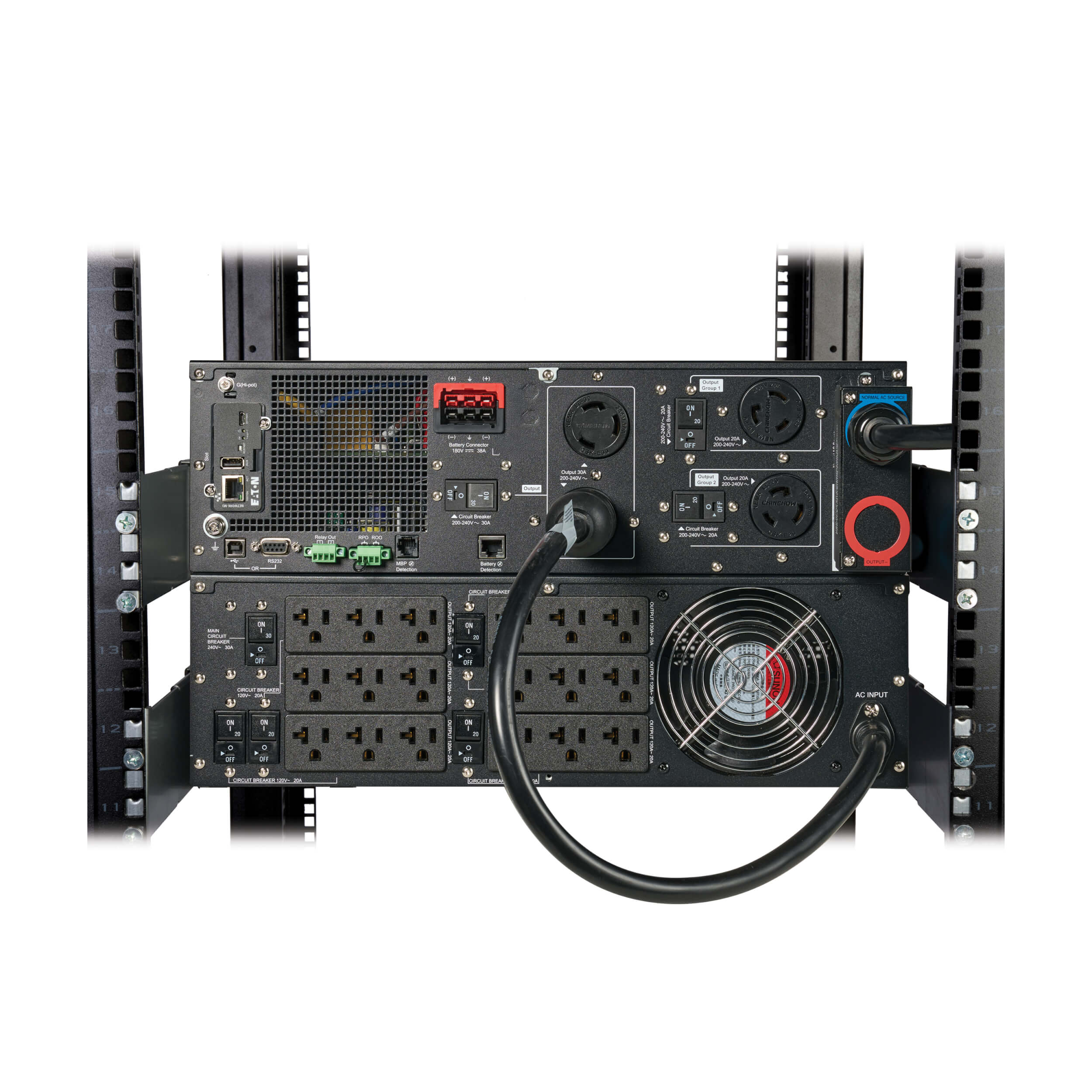 Eaton 9PXG2 Double-Conversion UPS, 5400W, Hardwired Input, 6U | Eaton