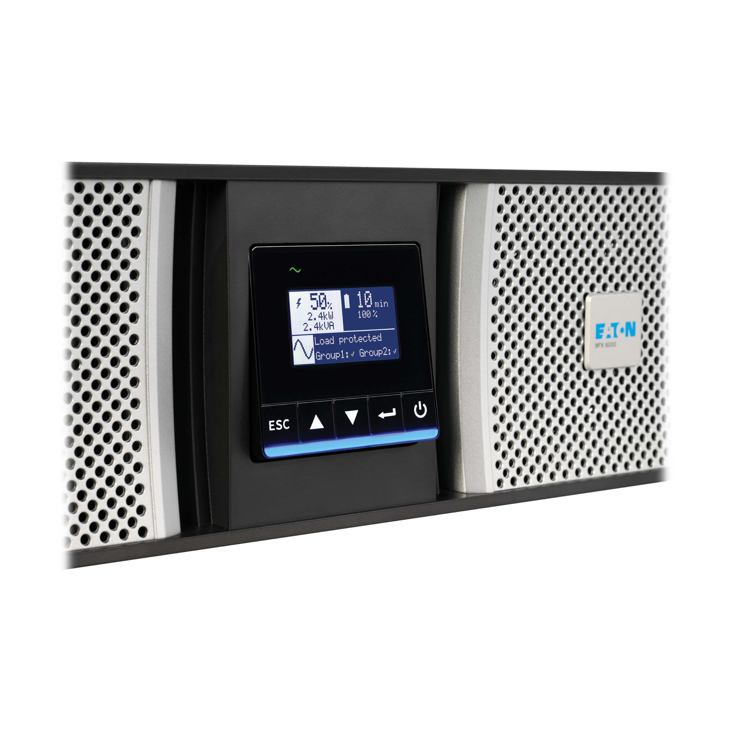 Eaton 9PXG2 Double-Conversion UPS, 5400W, Hardwired Input, 6U | Eaton