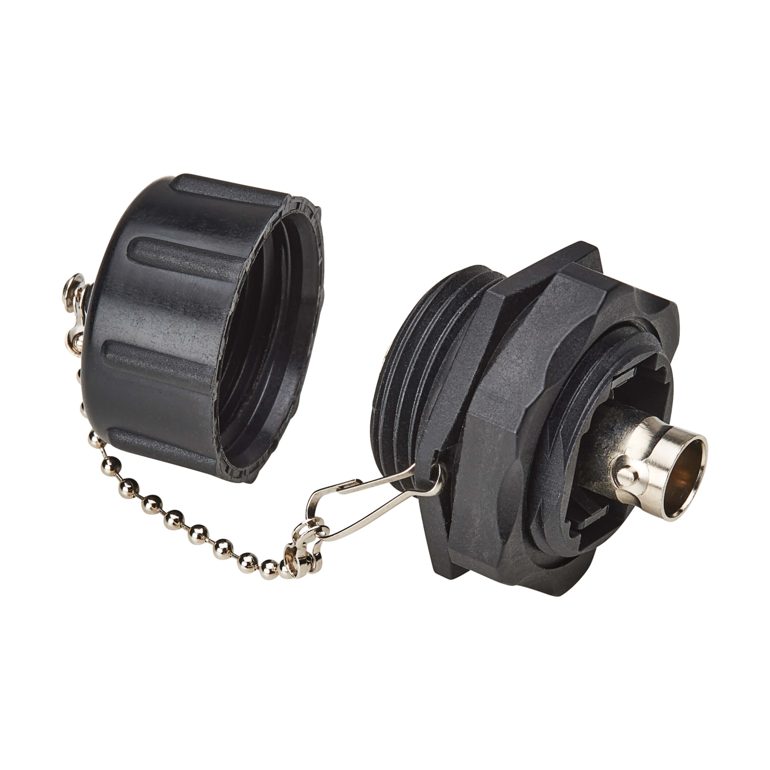 Rigid Industrial BNC Female Adapter, IP68, Black | Eaton