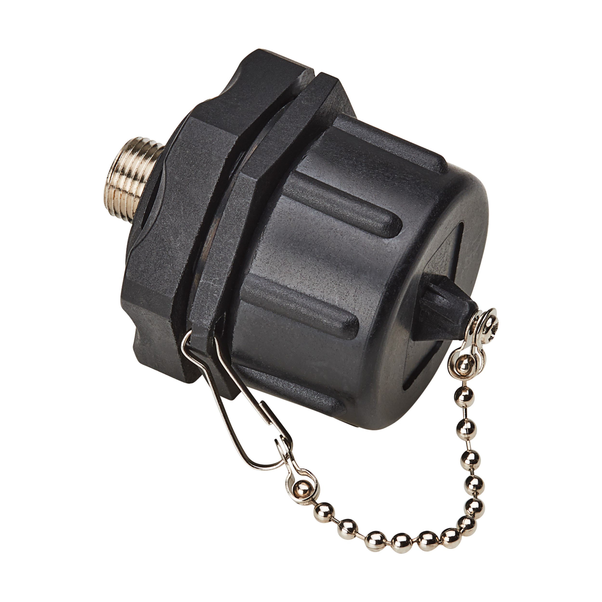 Rigid Industrial F-Type Female Adapter, IP68, Black | Eaton