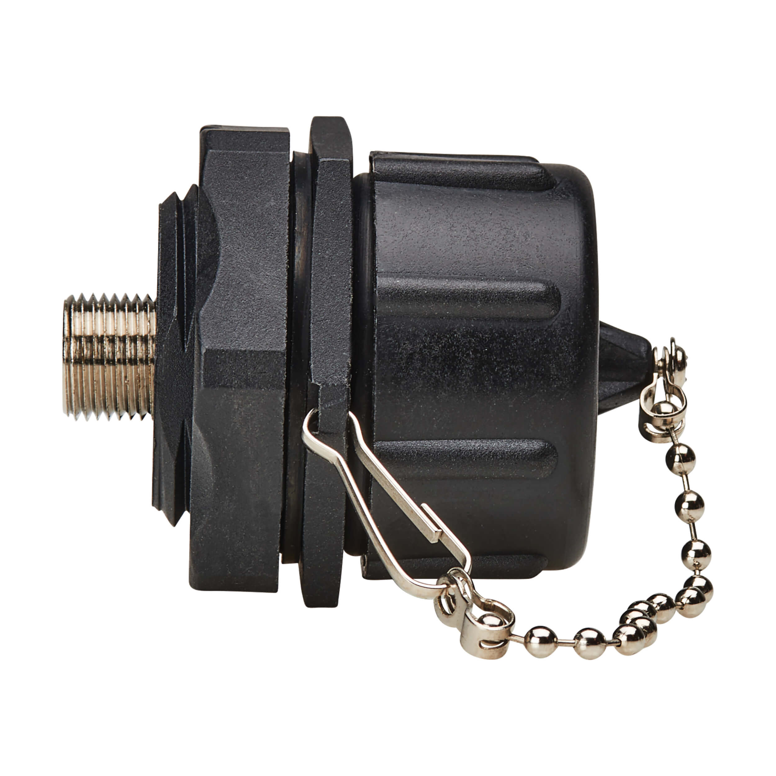 Rigid Industrial F-Type Female Adapter, IP68, Black | Eaton