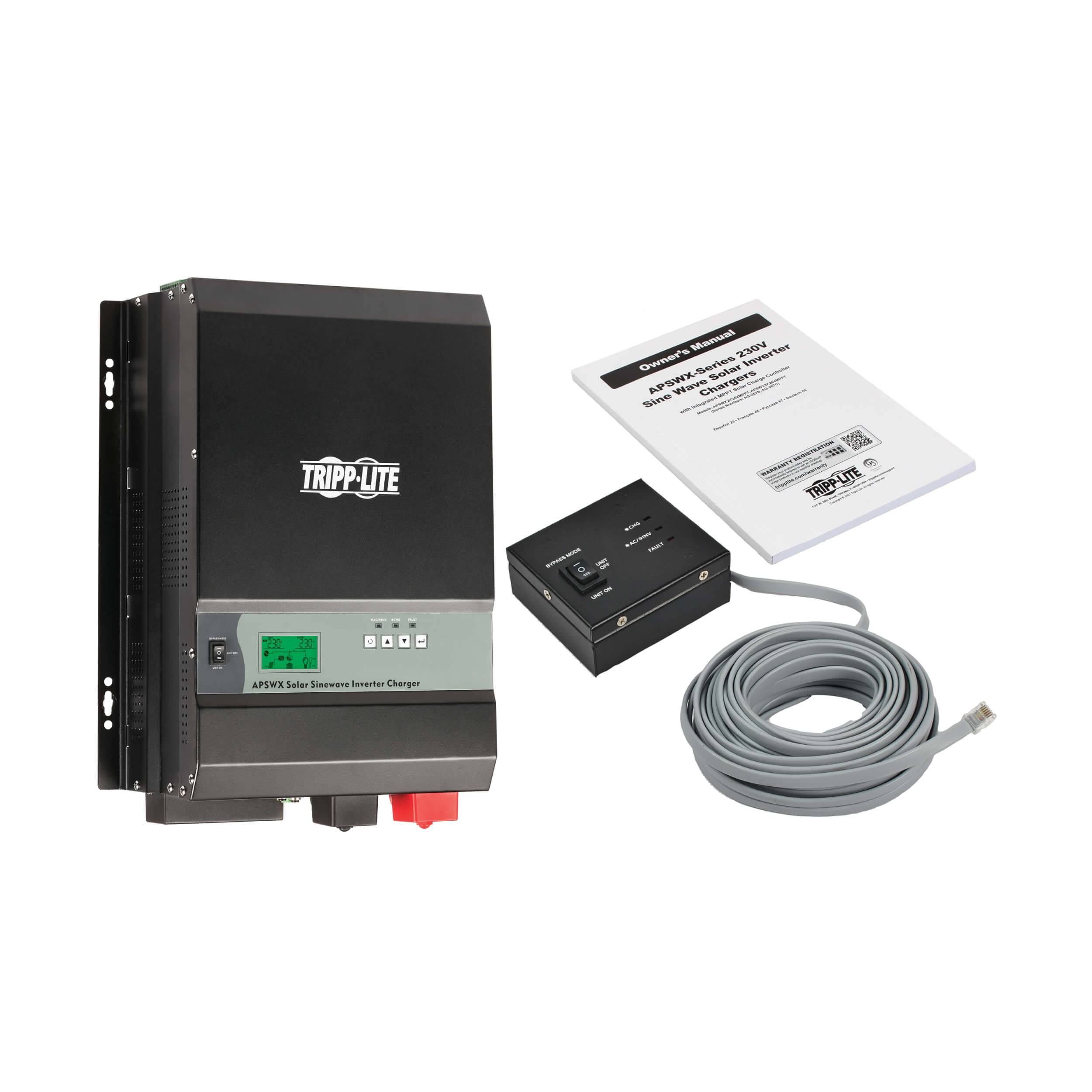 2000W APSW X Series 24VDC 230V Sinewave Inverter Charger, Hardwired ...