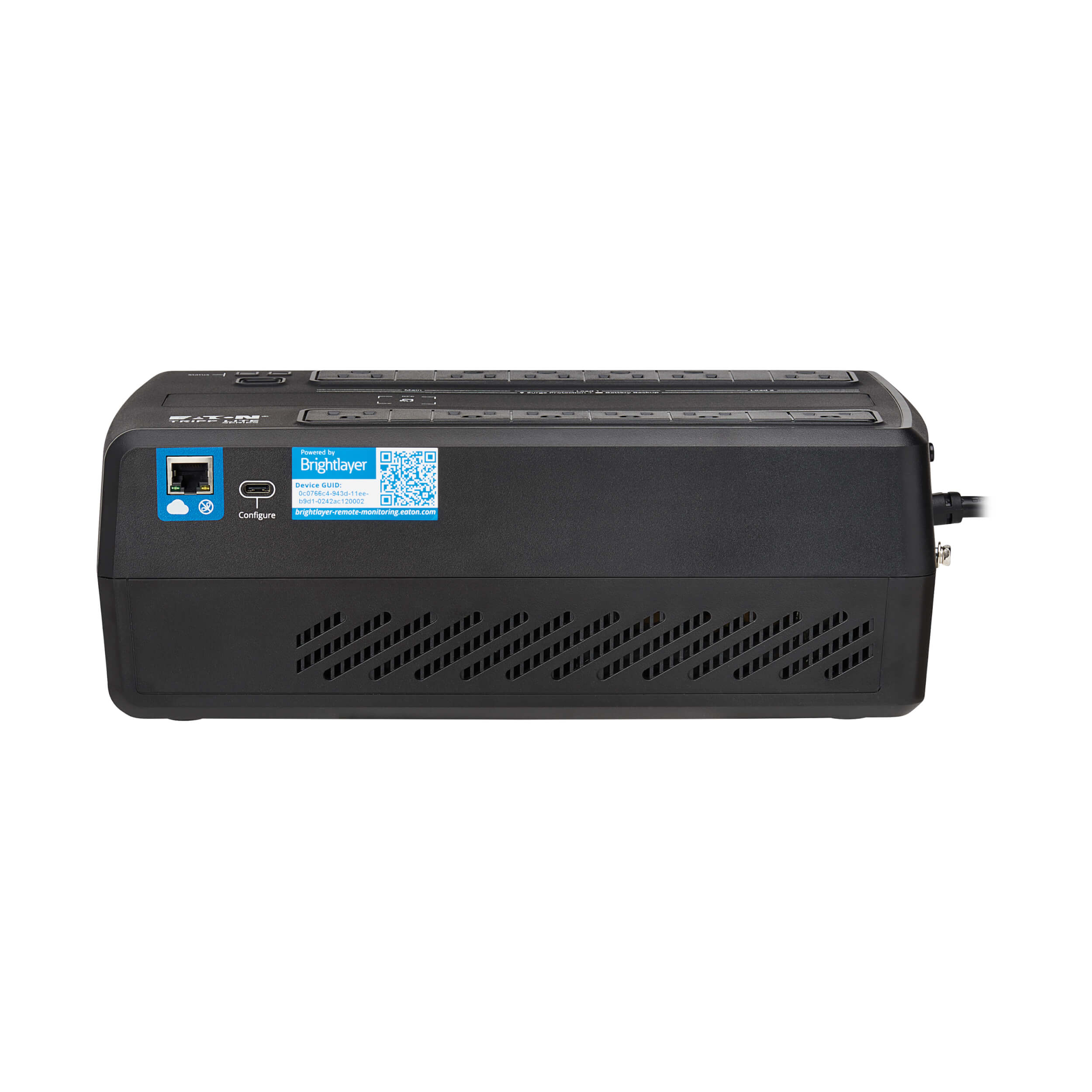 Line-Interactive UPS, 750VA 450W, 12 Outlets, 120V, Cloud-Connected | Eaton