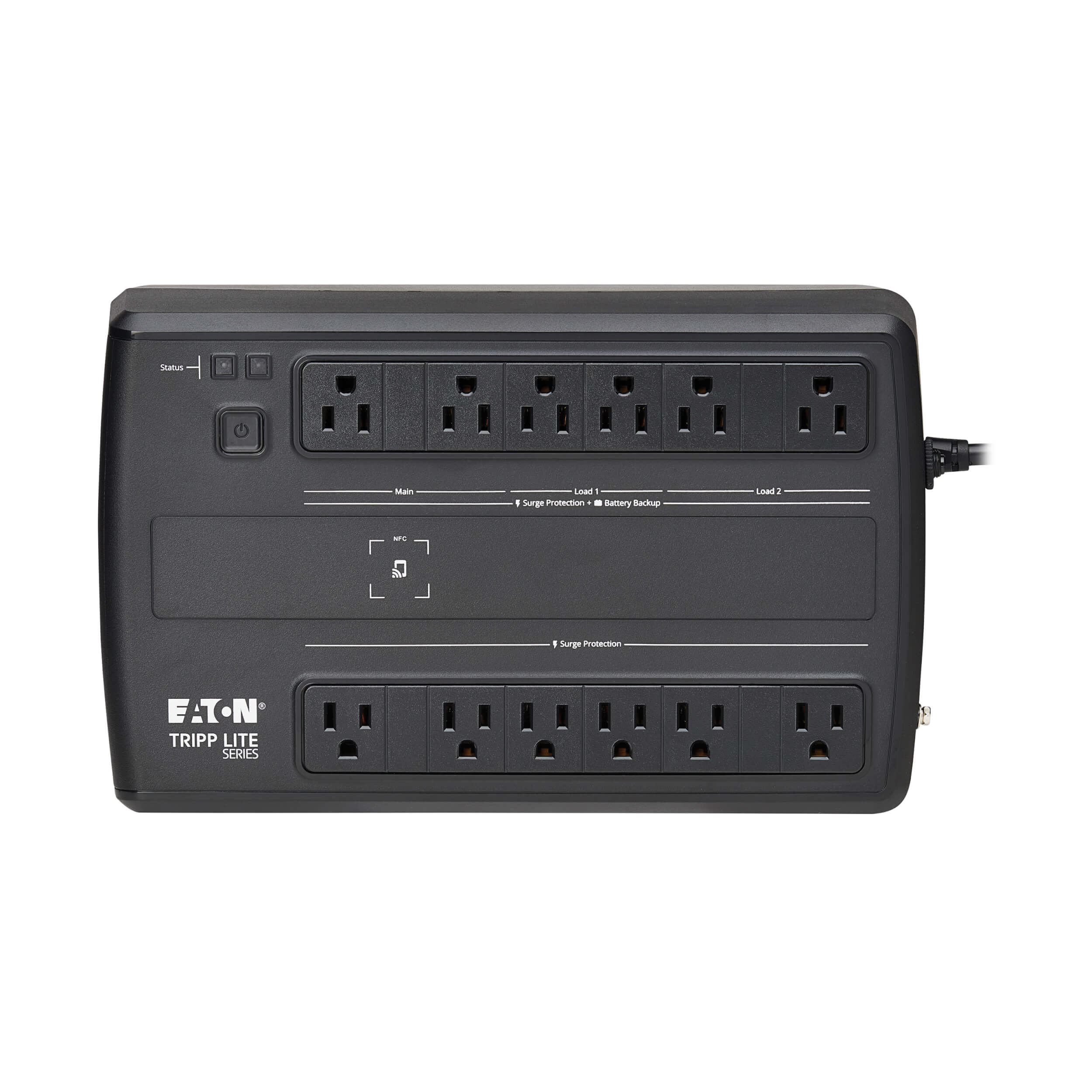 Line-Interactive UPS, 750VA 450W, 12 Outlets, 120V, Cloud-Connected | Eaton