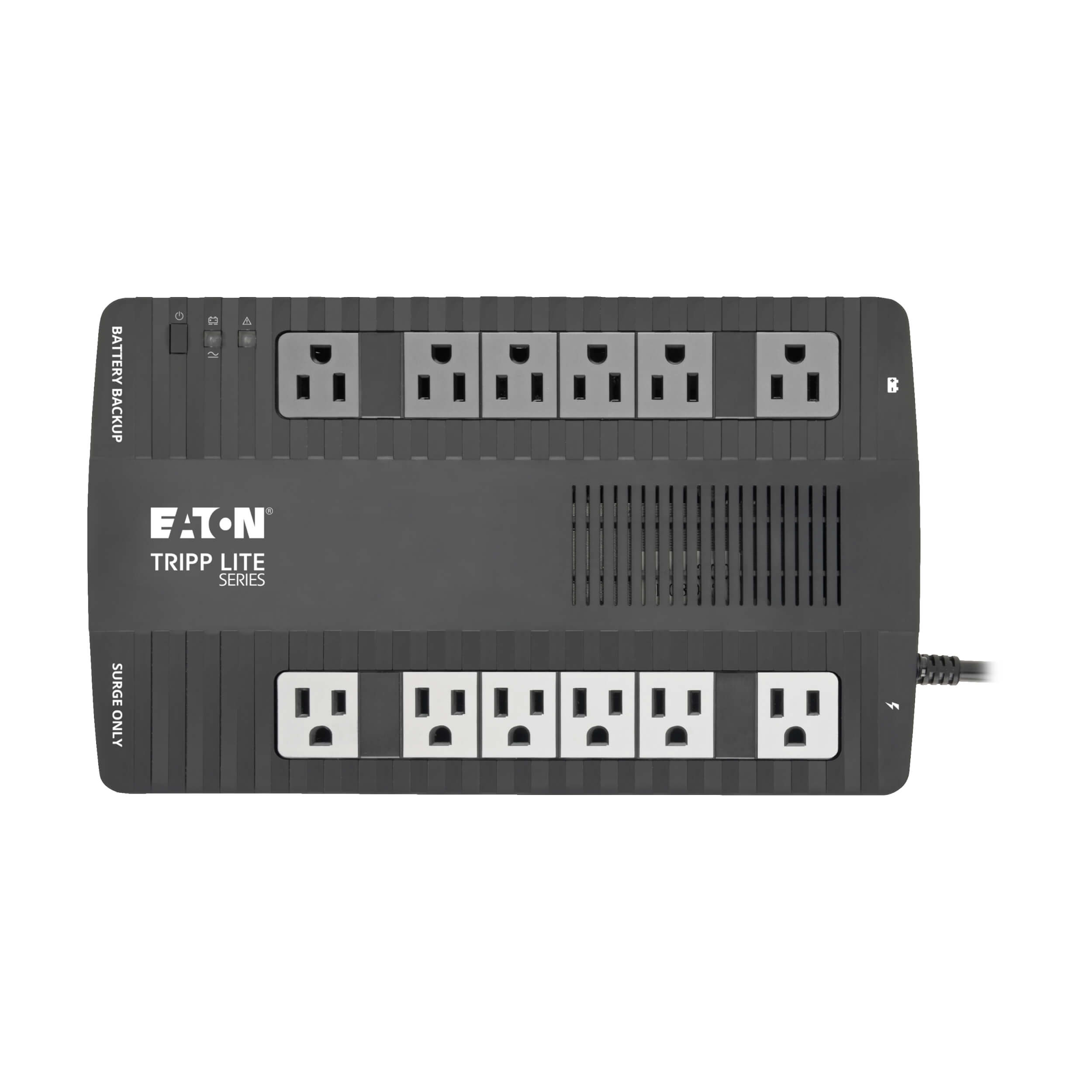 Line Interactive UPS, 900VA 480W, 12 Outlets, 120V | Eaton