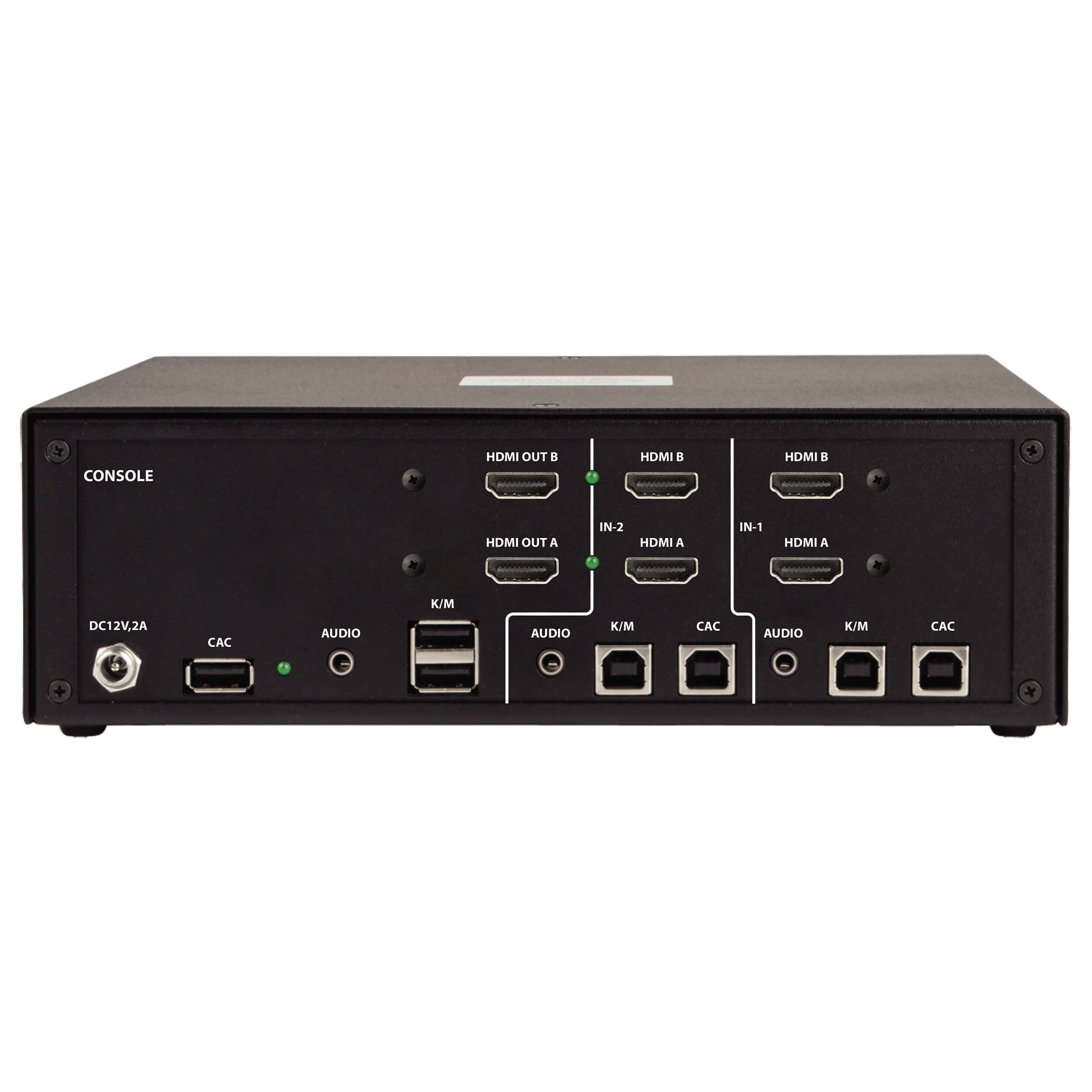 Secure NIAP 2-Port KVM Switch, Dual Monitor, HDMI, Audio, CAC | Eaton