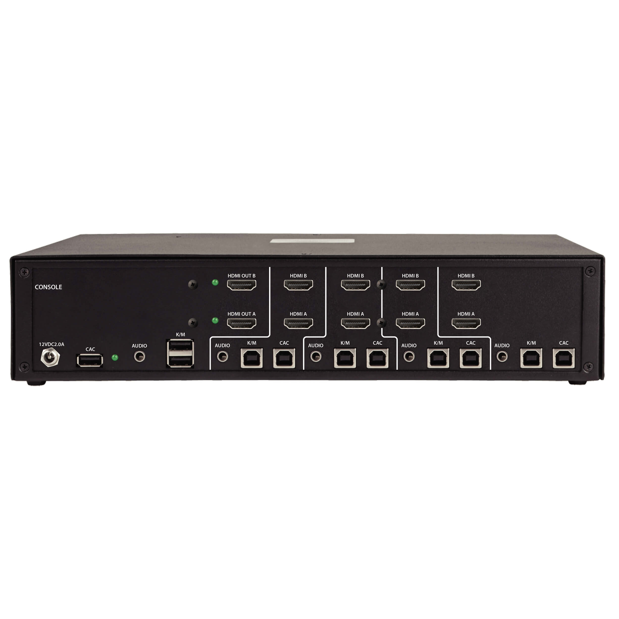 Secure NIAP 4-Port KVM Switch, Dual Monitor, HDMI, Audio, CAC | Eaton
