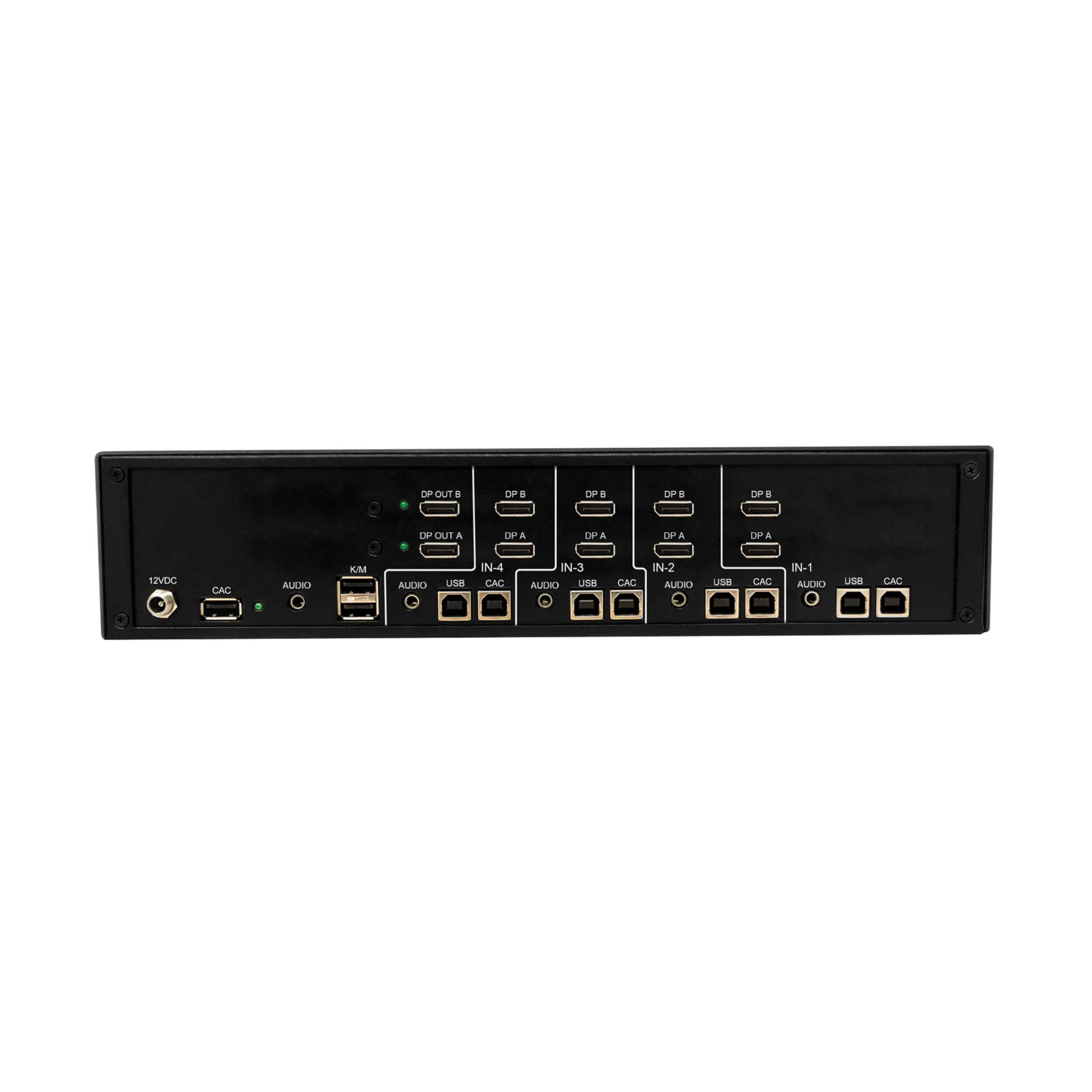 Secure KVM Switch, 4-Port, Dual Head, 4K DisplayPort, CAC , NIAP | Eaton