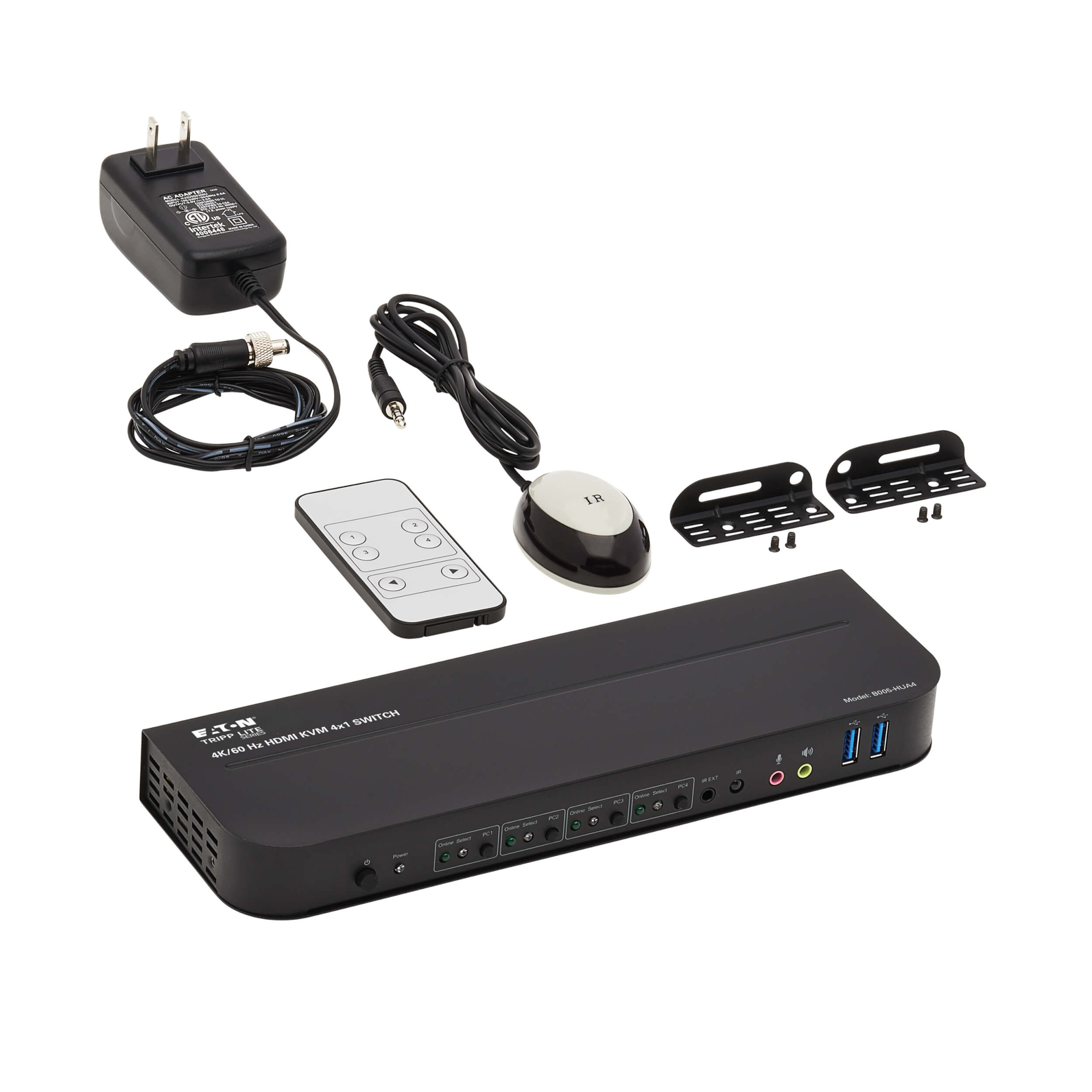 4-Port HDMI USB KVM Switch - 4K 60 Hz, HDR | Eaton