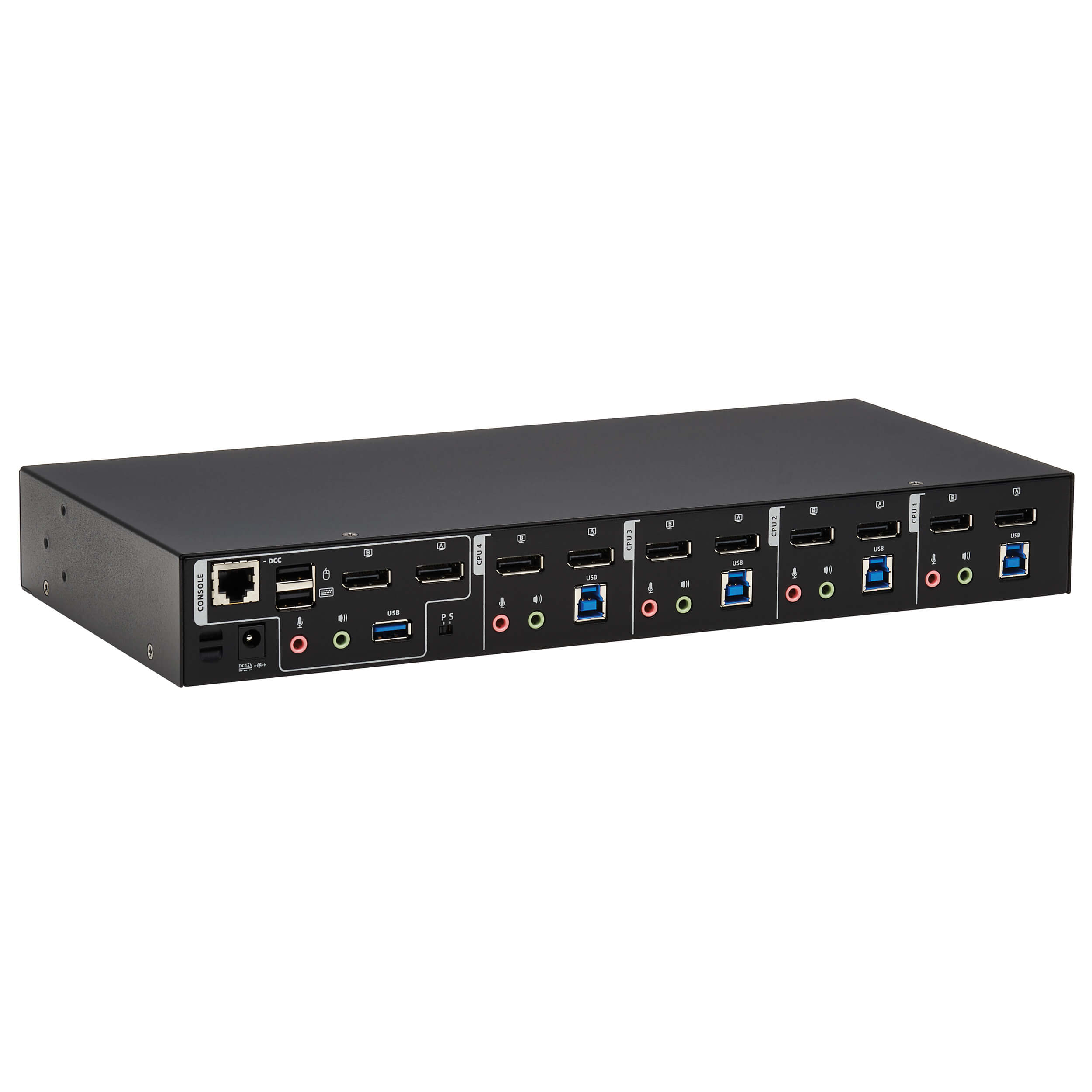 4-Port KVM USB 3.2 Gen 1, 4K DisplayPort, Dual Display | Eaton