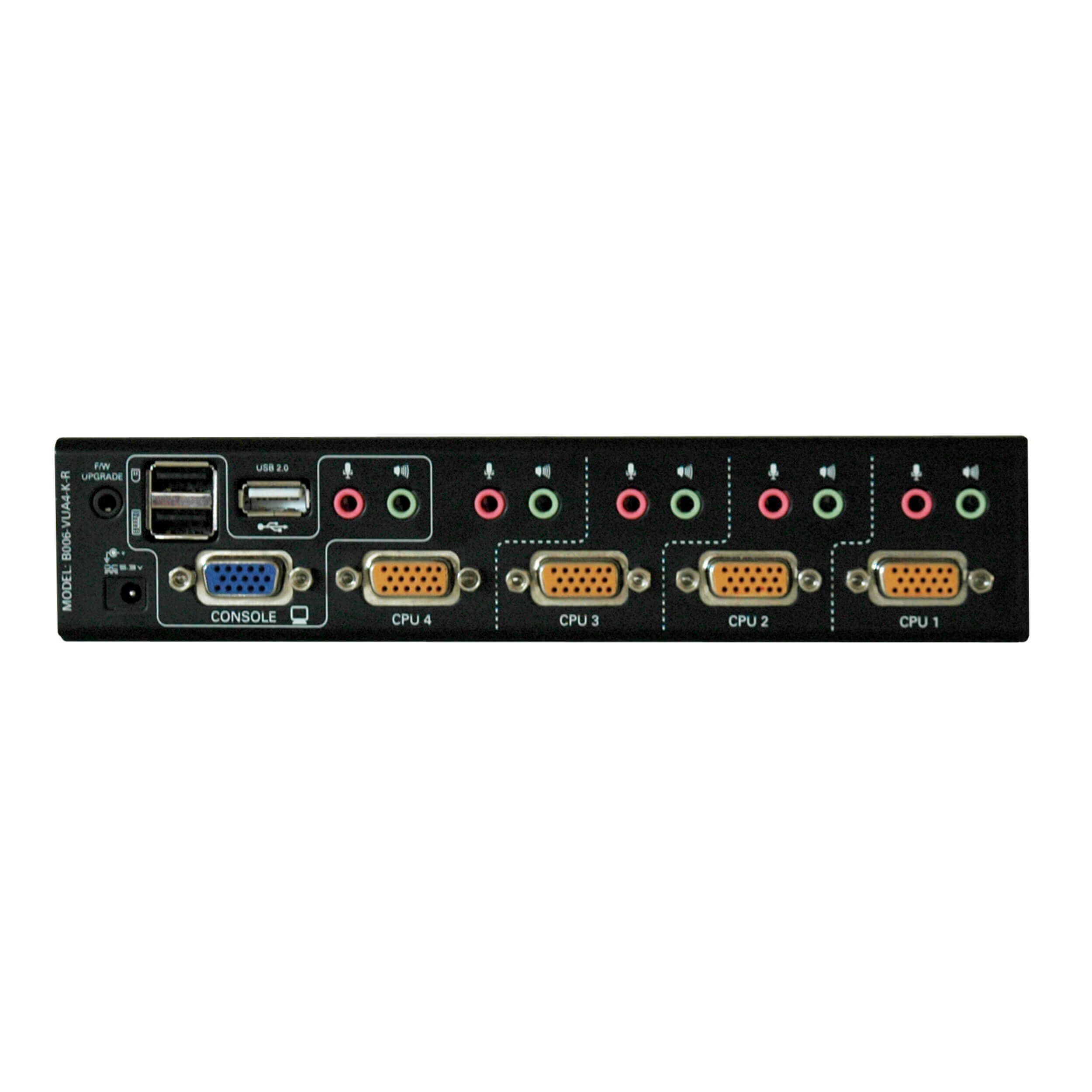 4-Port KVM Switch, Audio, OSD and Peripheral Sharing | Eaton