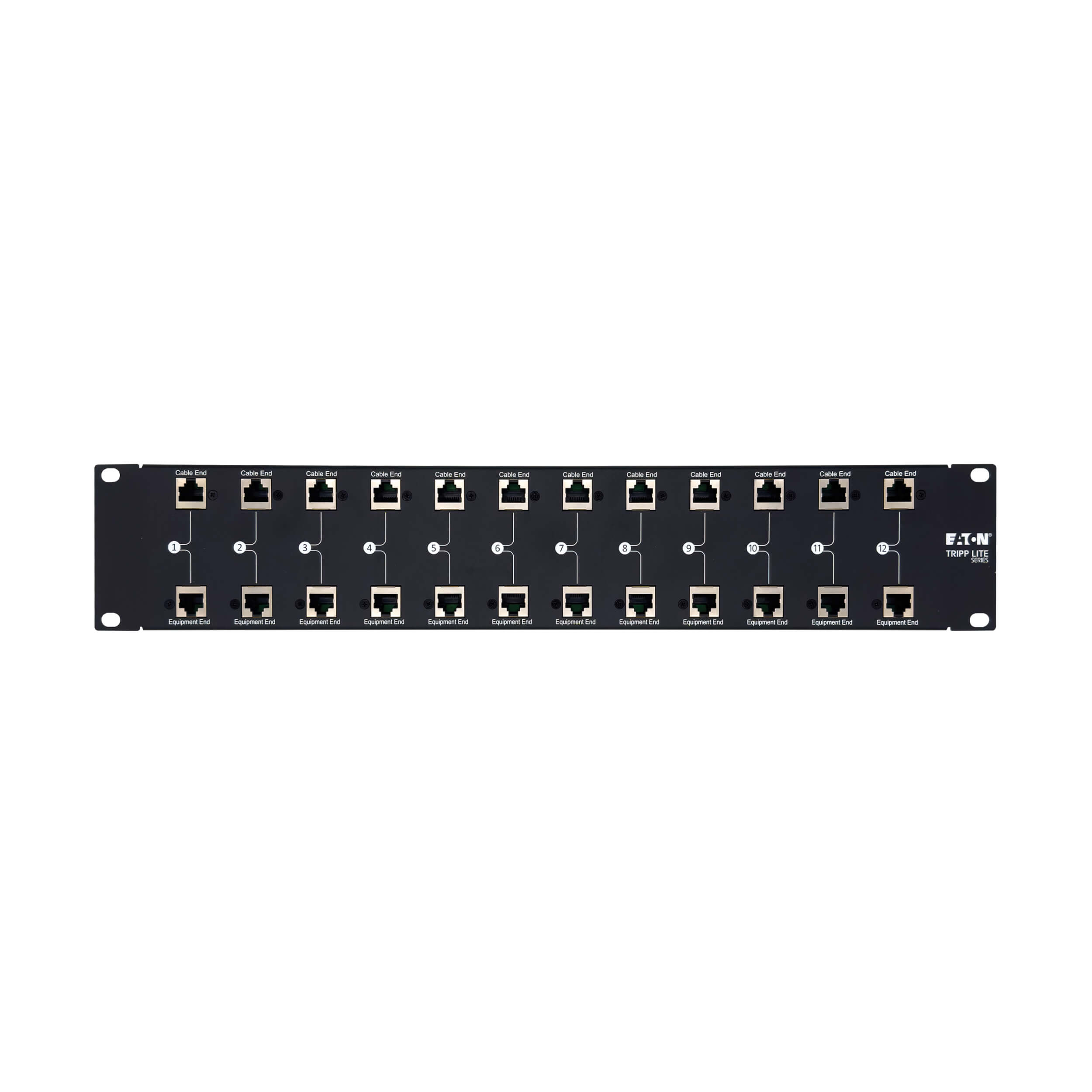 12-Port In-line Ethernet PoE Surge Protector 10 Gbps, IEC, 2U | Eaton