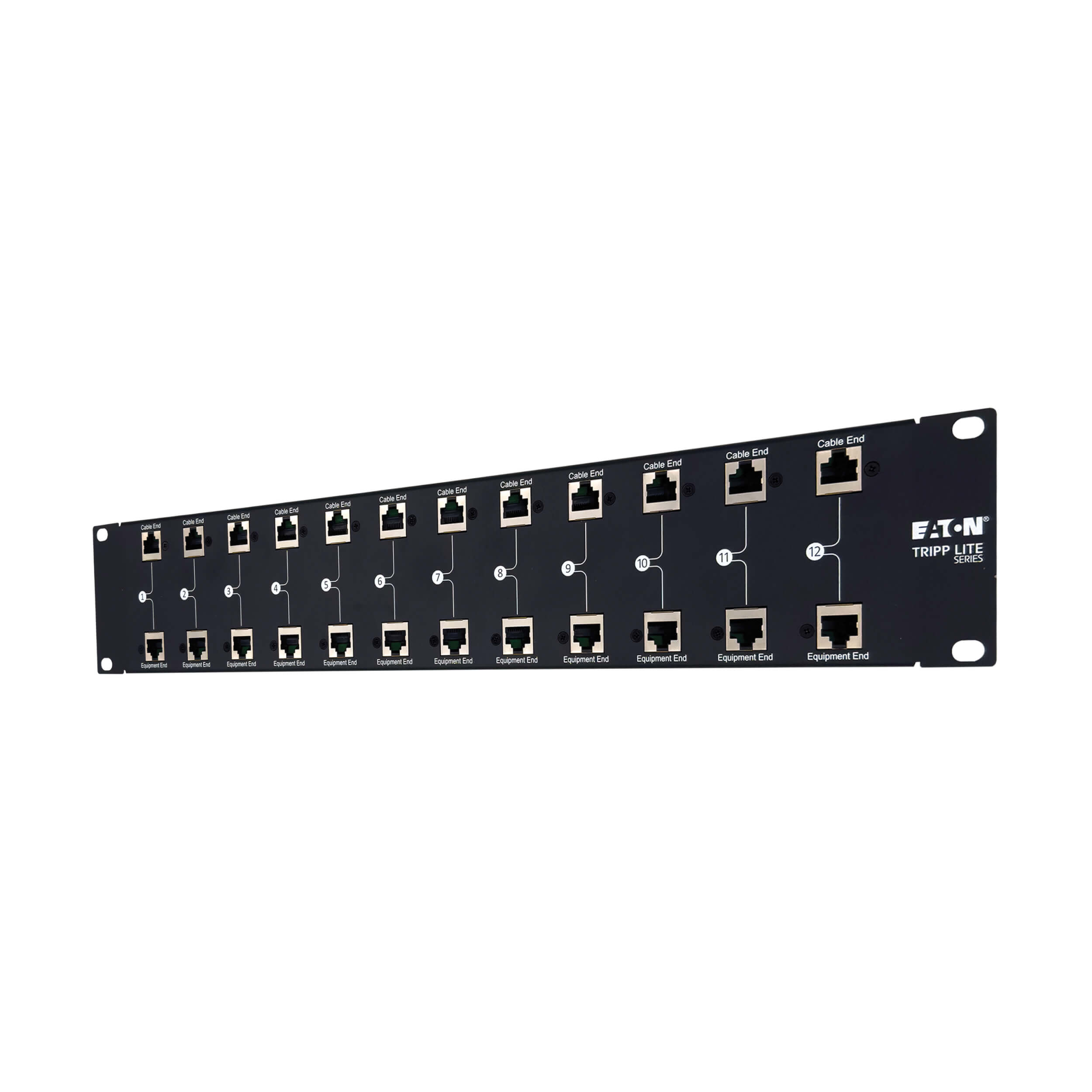 12-Port In-line Ethernet PoE Surge Protector 10 Gbps, IEC, 2U | Eaton