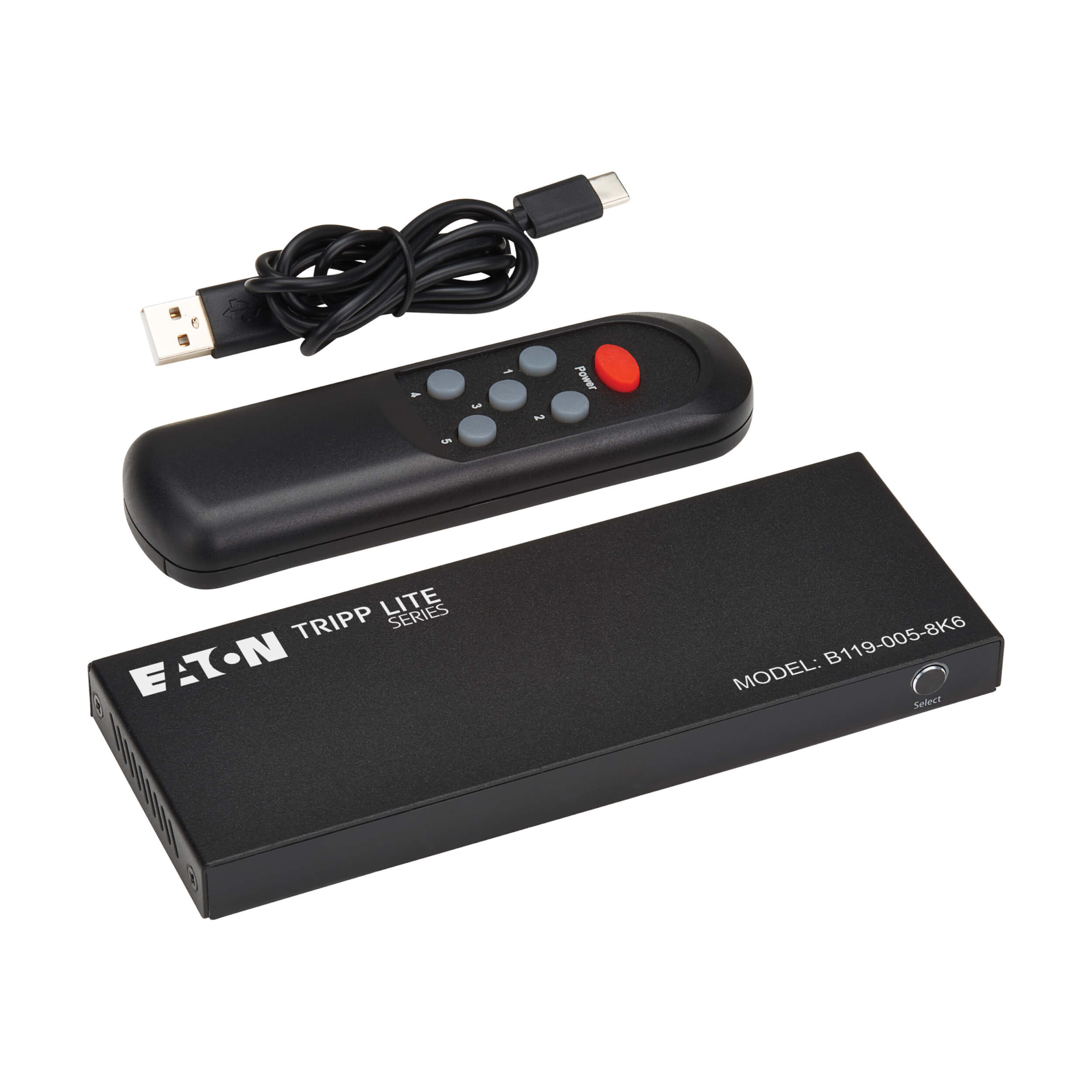 5-Port HDMI Switch, Remote Control, 8K 60Hz, UHD, HDR10, HDCP | Eaton