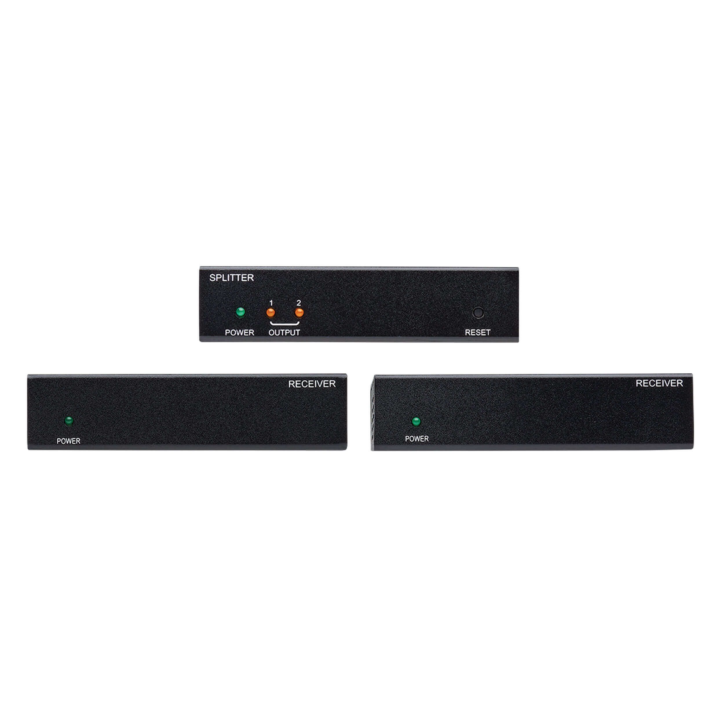 2-Port DisplayPort to HDMI over Cat6 Splitter Extender Kit | Eaton