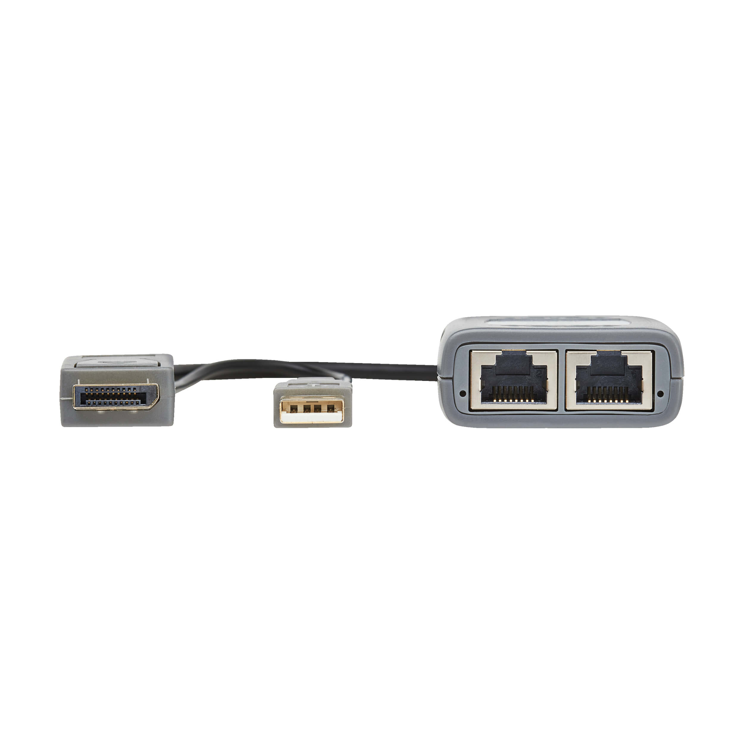 DisplayPort over Cat6 Pigtail Receiver, Repeater, 4K, 230ft | Eaton