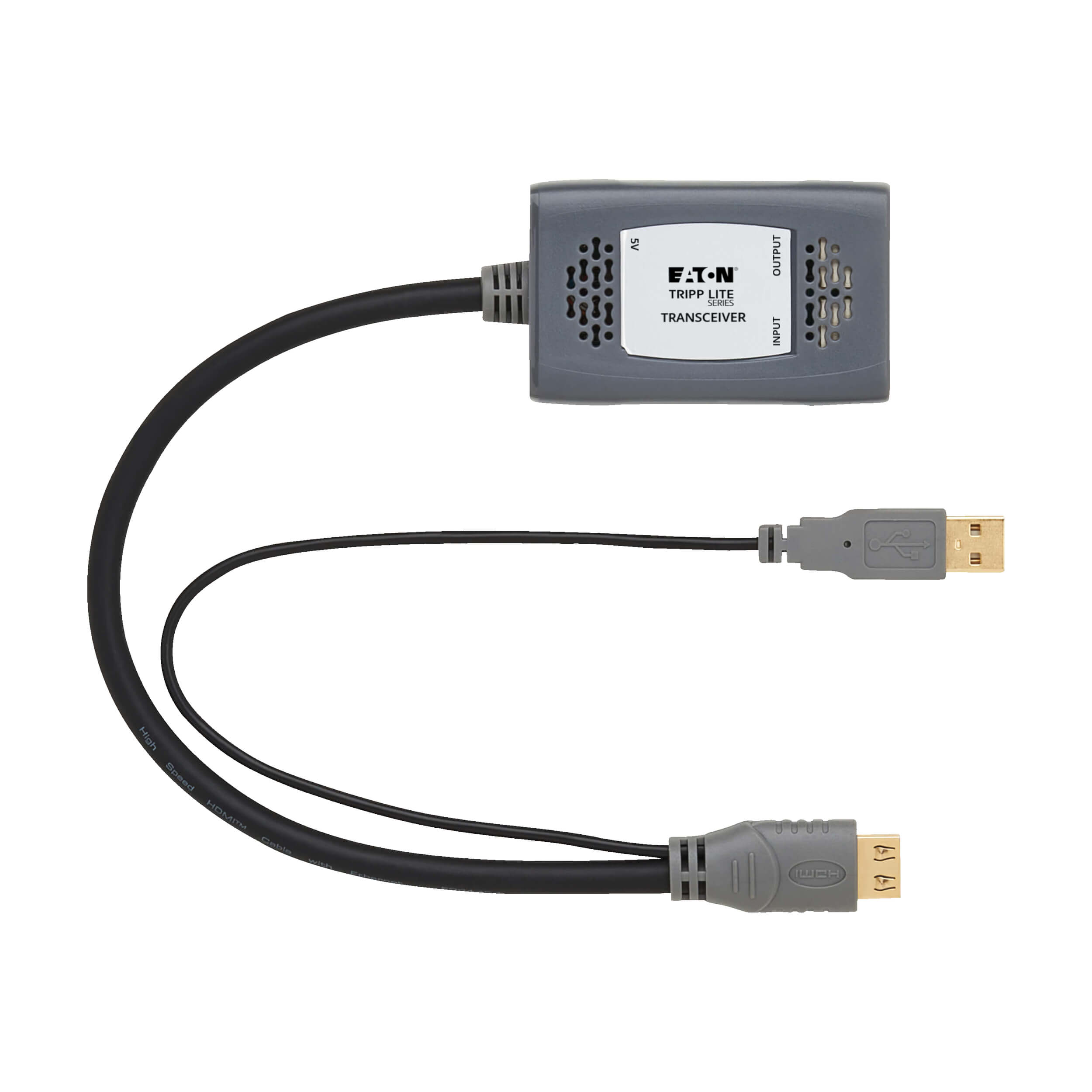 HDMI over Cat6 Pigtail Receiver, Repeater, 4K, 230ft | Eaton