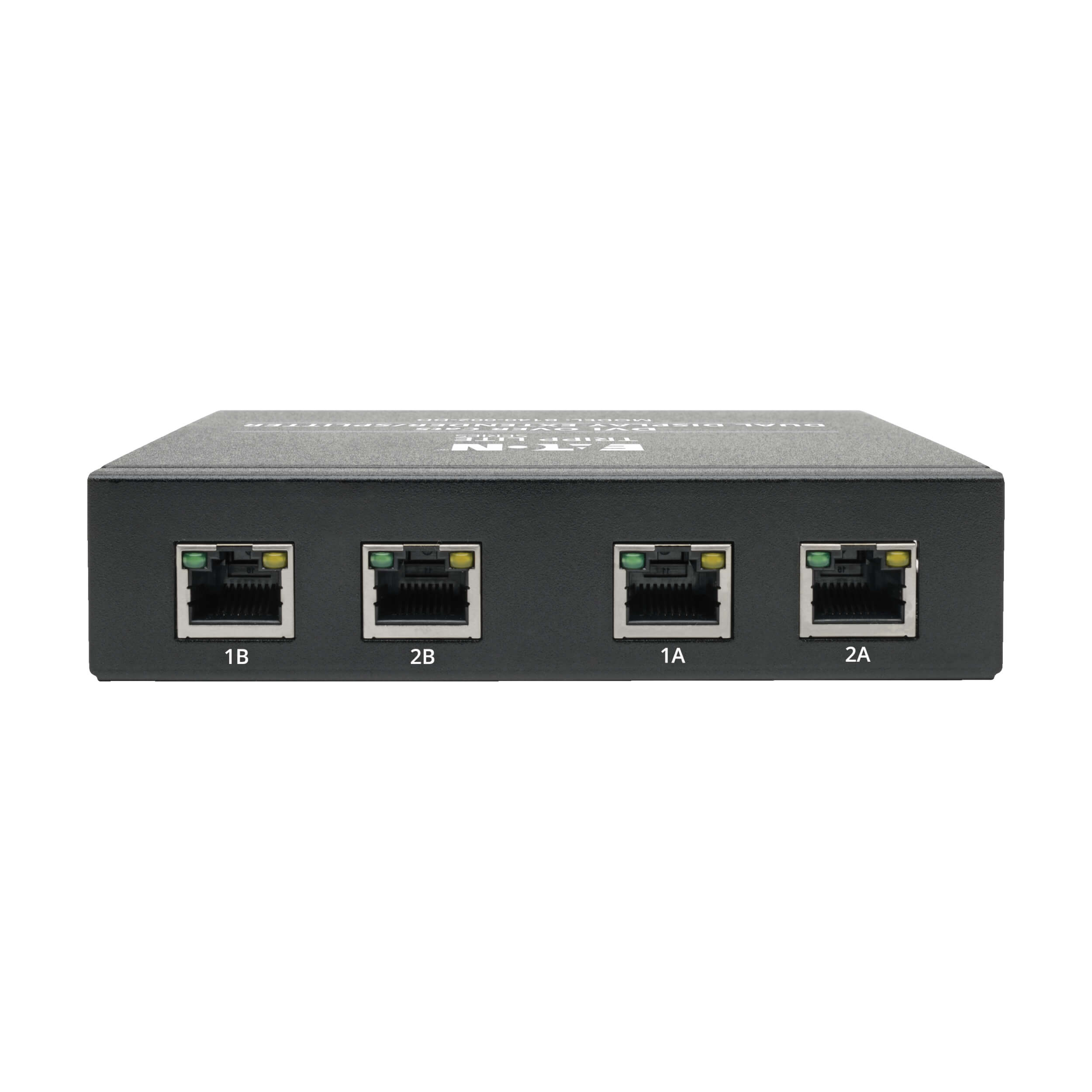 2-Port DVI over Cat5 Cat6 Splitter Extender, Dual-Display DVI-D | Eaton