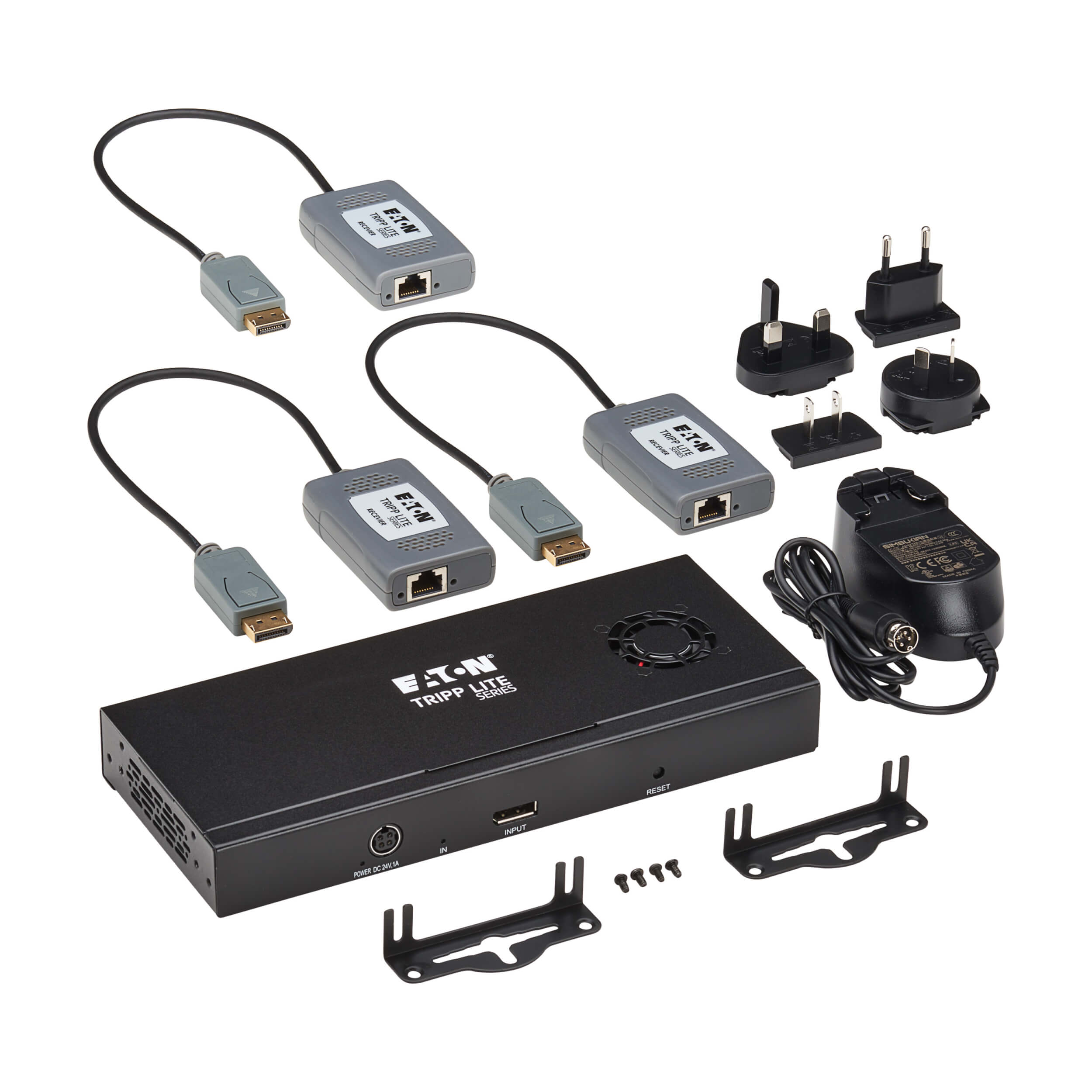 3-Port DisplayPort to DP Splitter Kit, MST Hub, 8K, TAA | Eaton