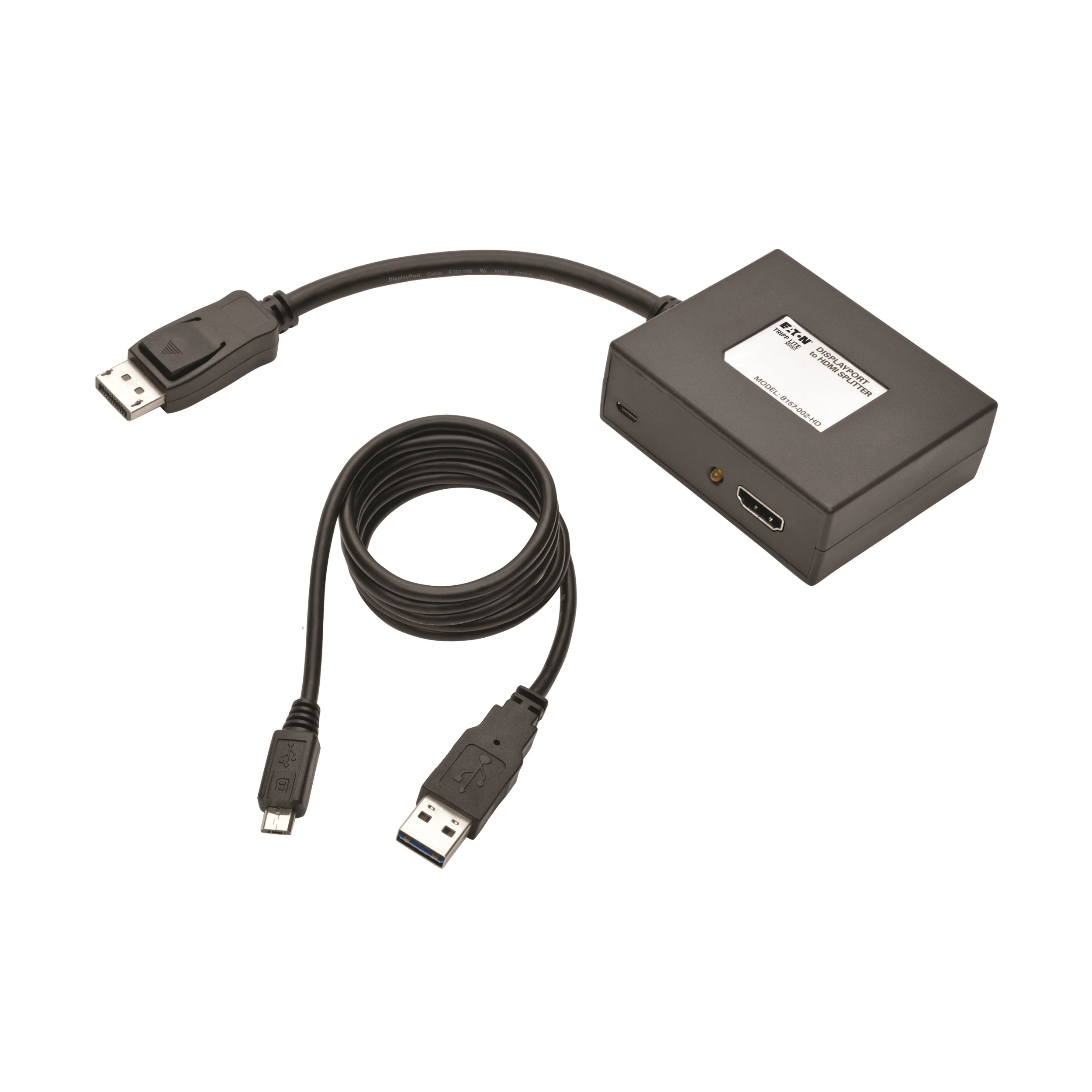 2-Port DisplayPort to HDMI Hub, DP1.2 | Eaton