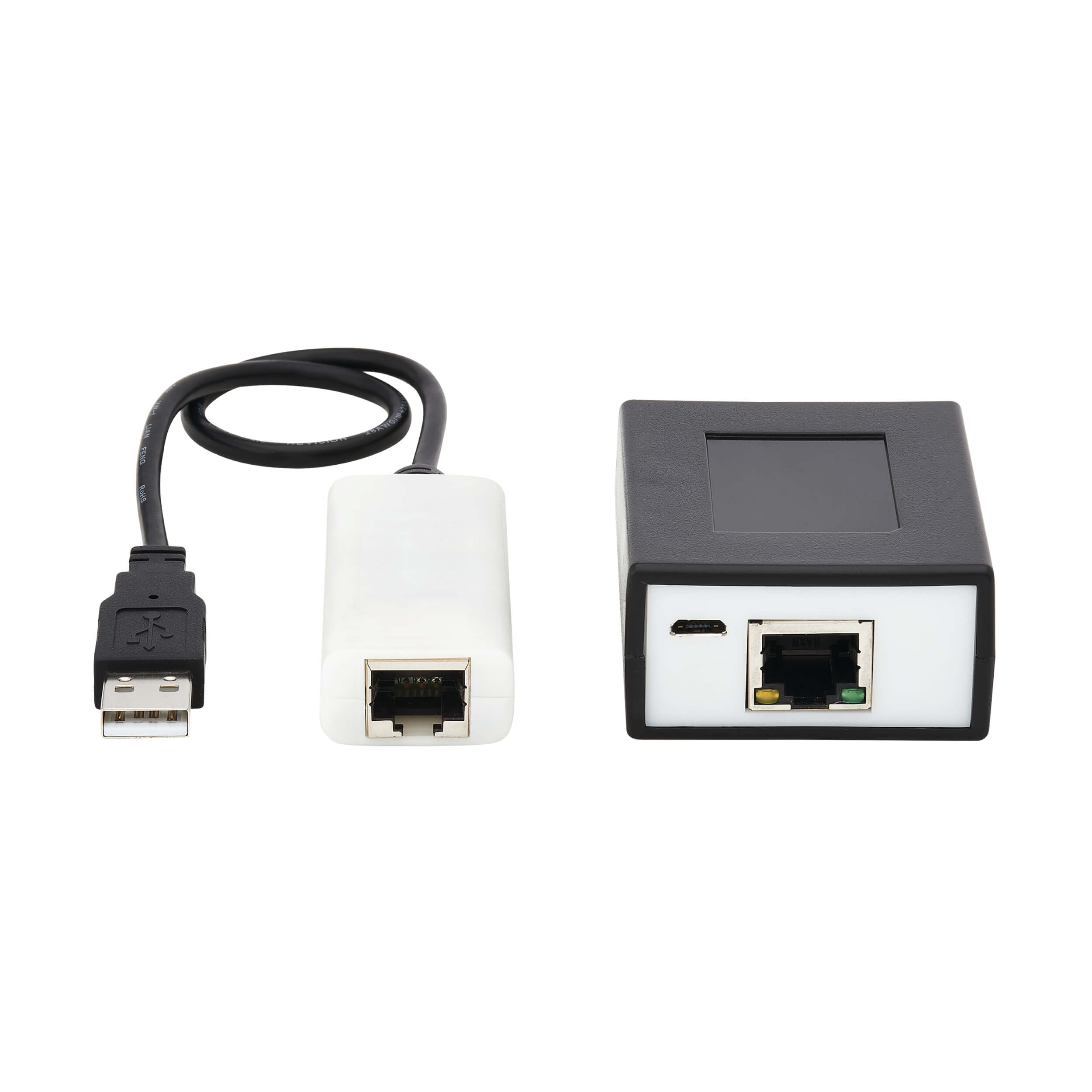 4-Port USB over Cat5/Cat6 Extender Kit - USB 2.0, PoC, Up to 164 ft ...