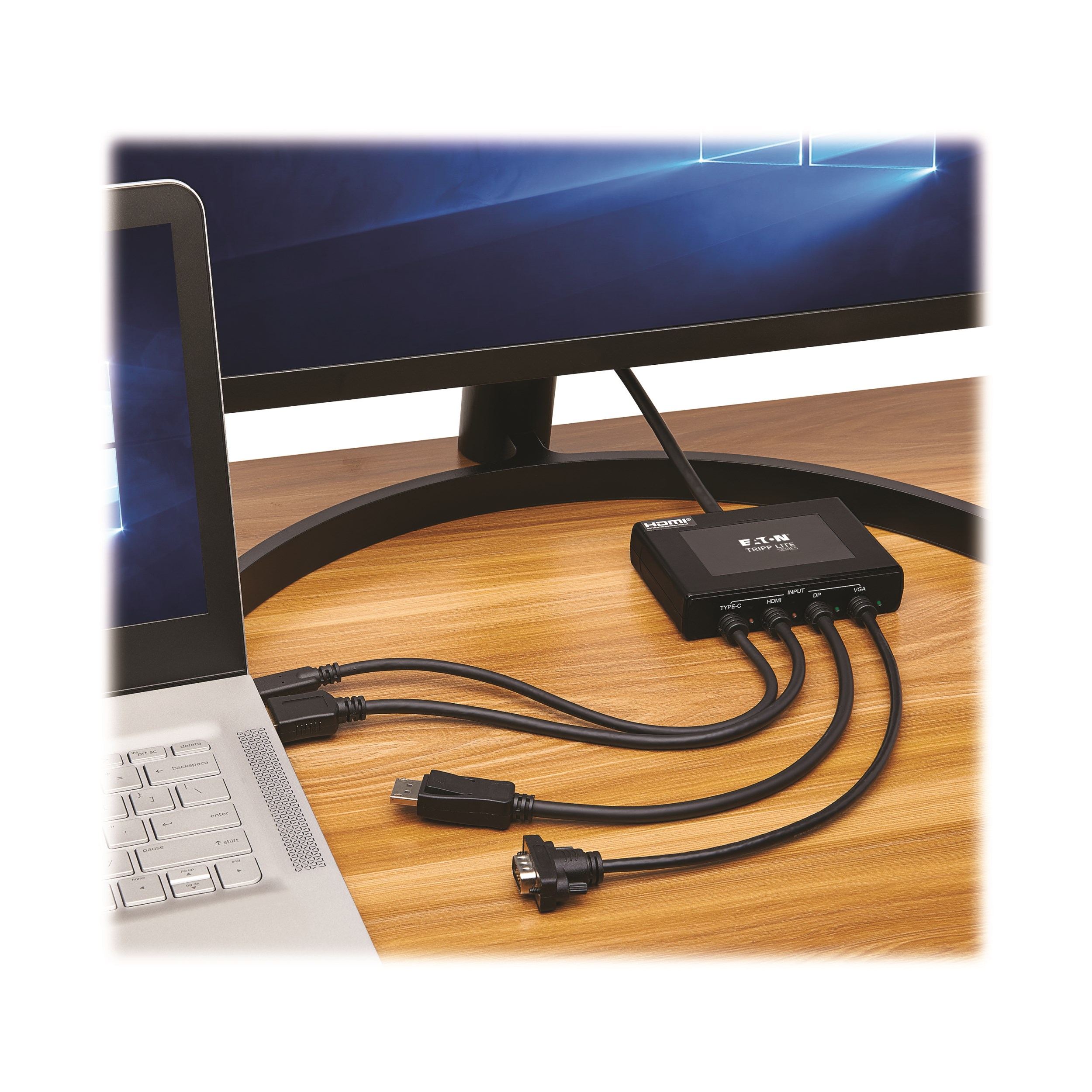 Presentation Switcher, 4x Video Inputs to HDMI 4K/60 Display | Eaton