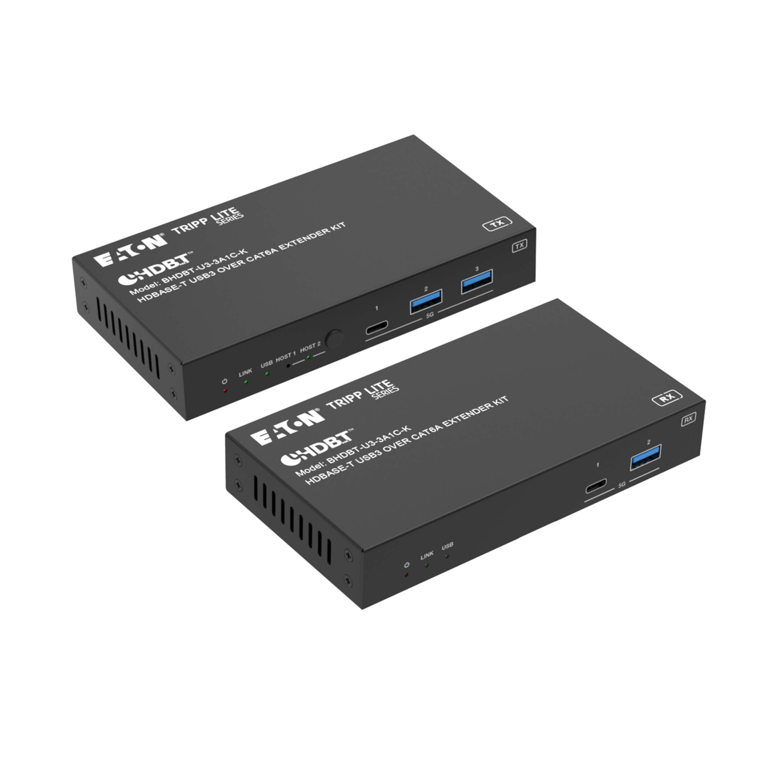 HDBase-T USB3 over Cat6a Extender, Dual Host Switching, 328ft | Eaton