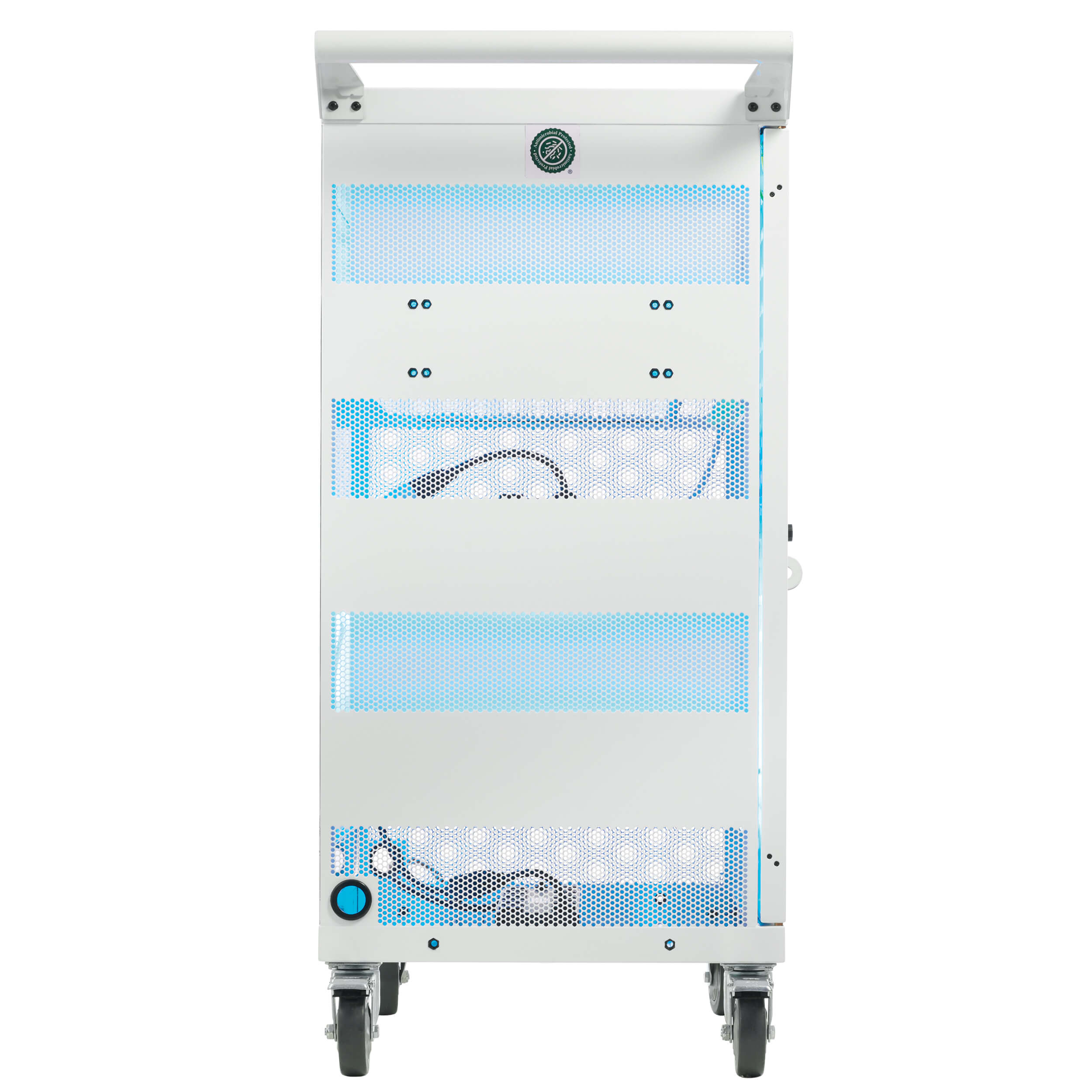 Multi-Device UV Charging Cart, 32 AC Outlets, Hospital Grade ...