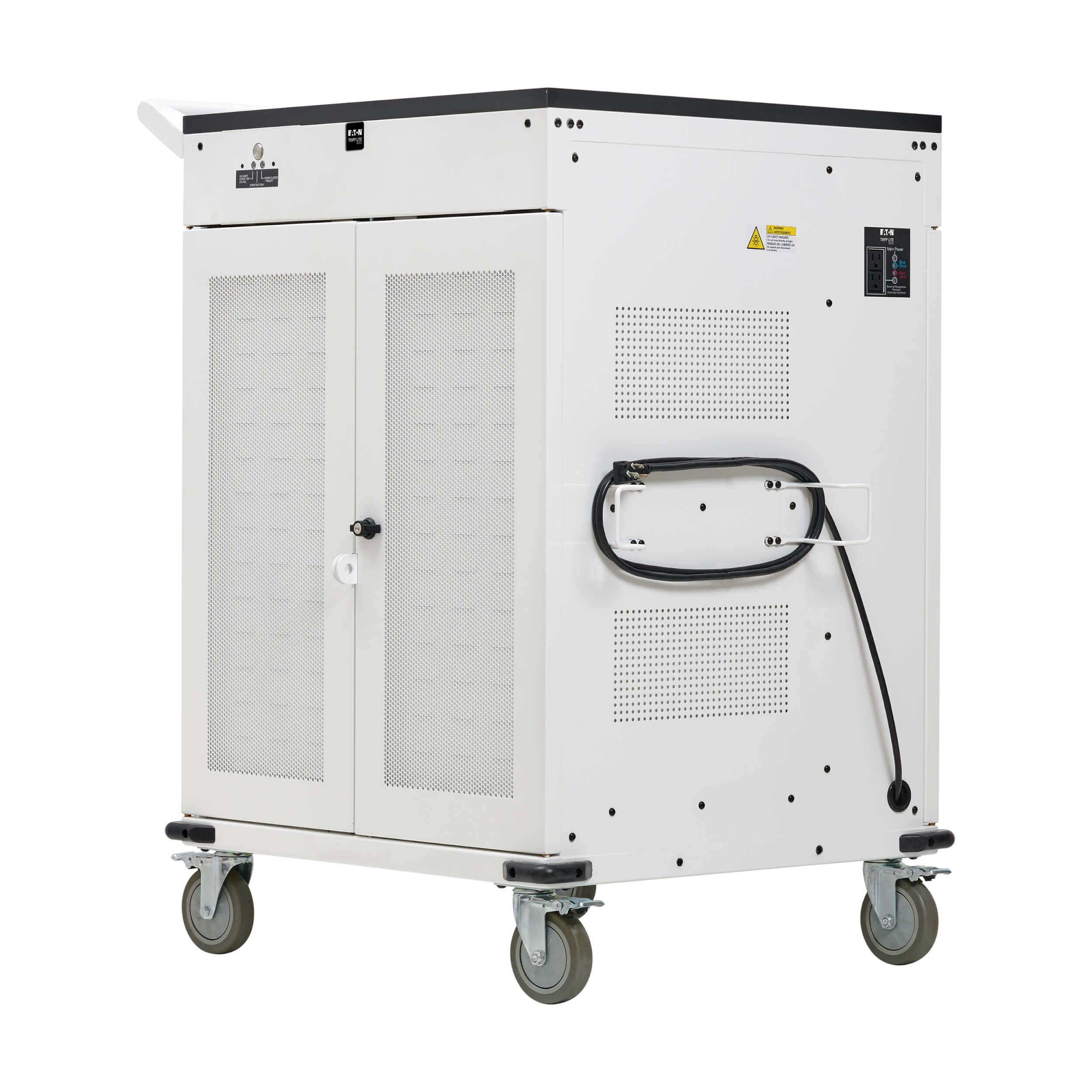 36-Device Mobile Charging Cart, 120V, UV Sanitation | Eaton