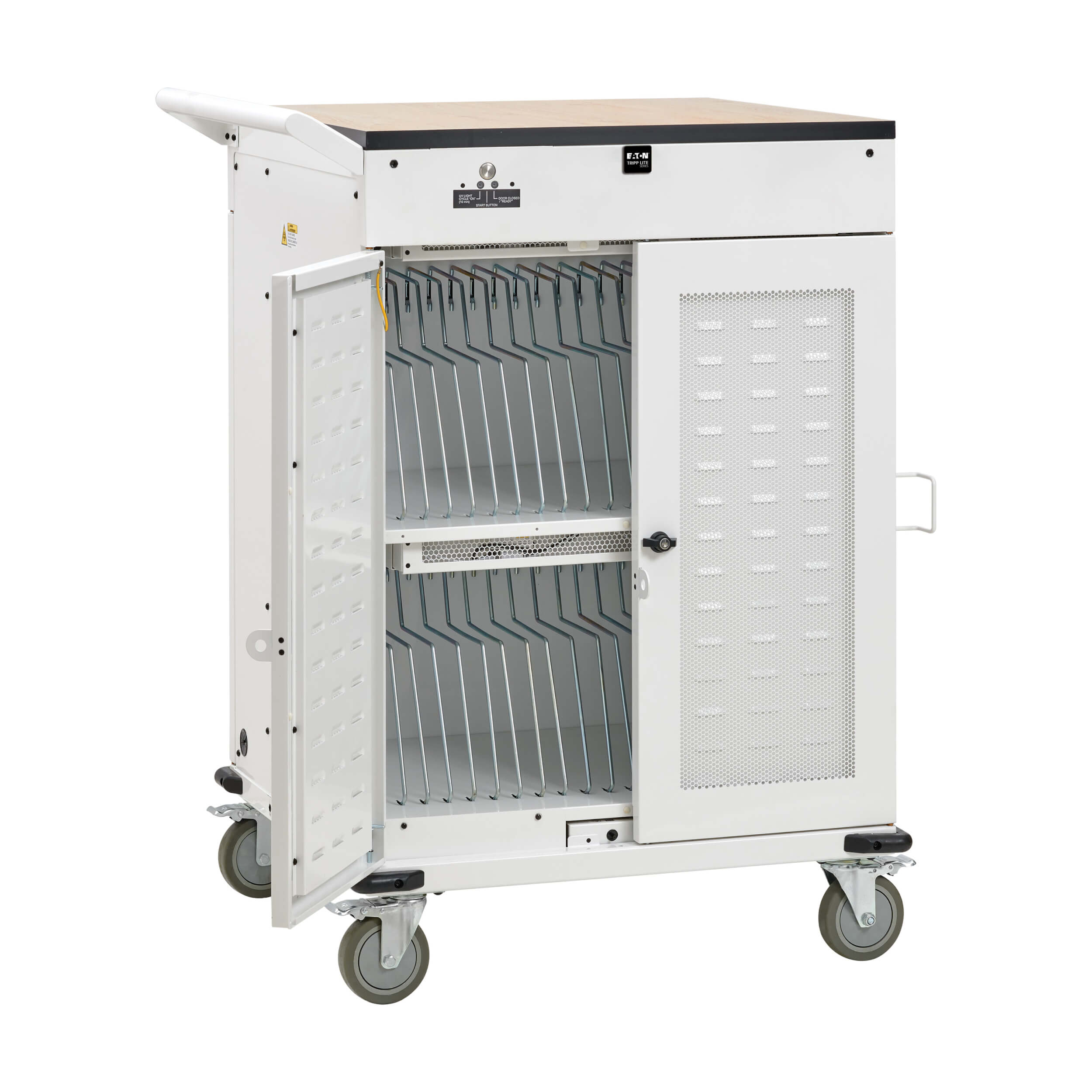 36-Device Mobile Charging Cart, 120V, UV Sanitation | Eaton
