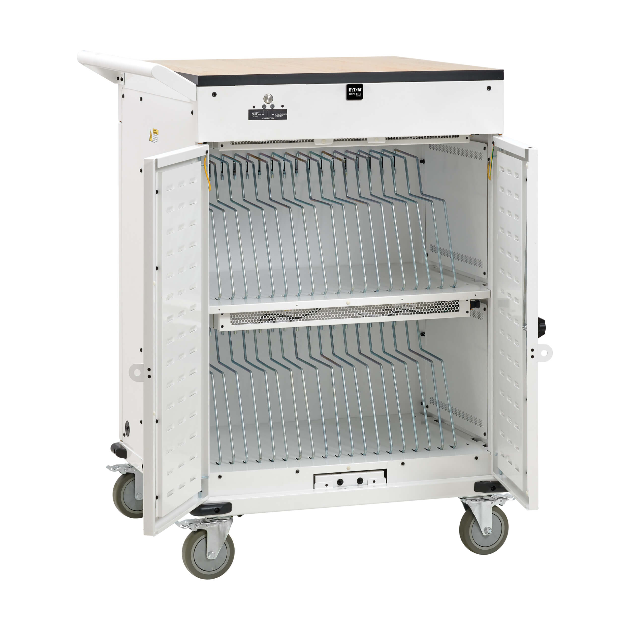 36-Device Mobile Charging Cart, 120V, UV Sanitation | Eaton