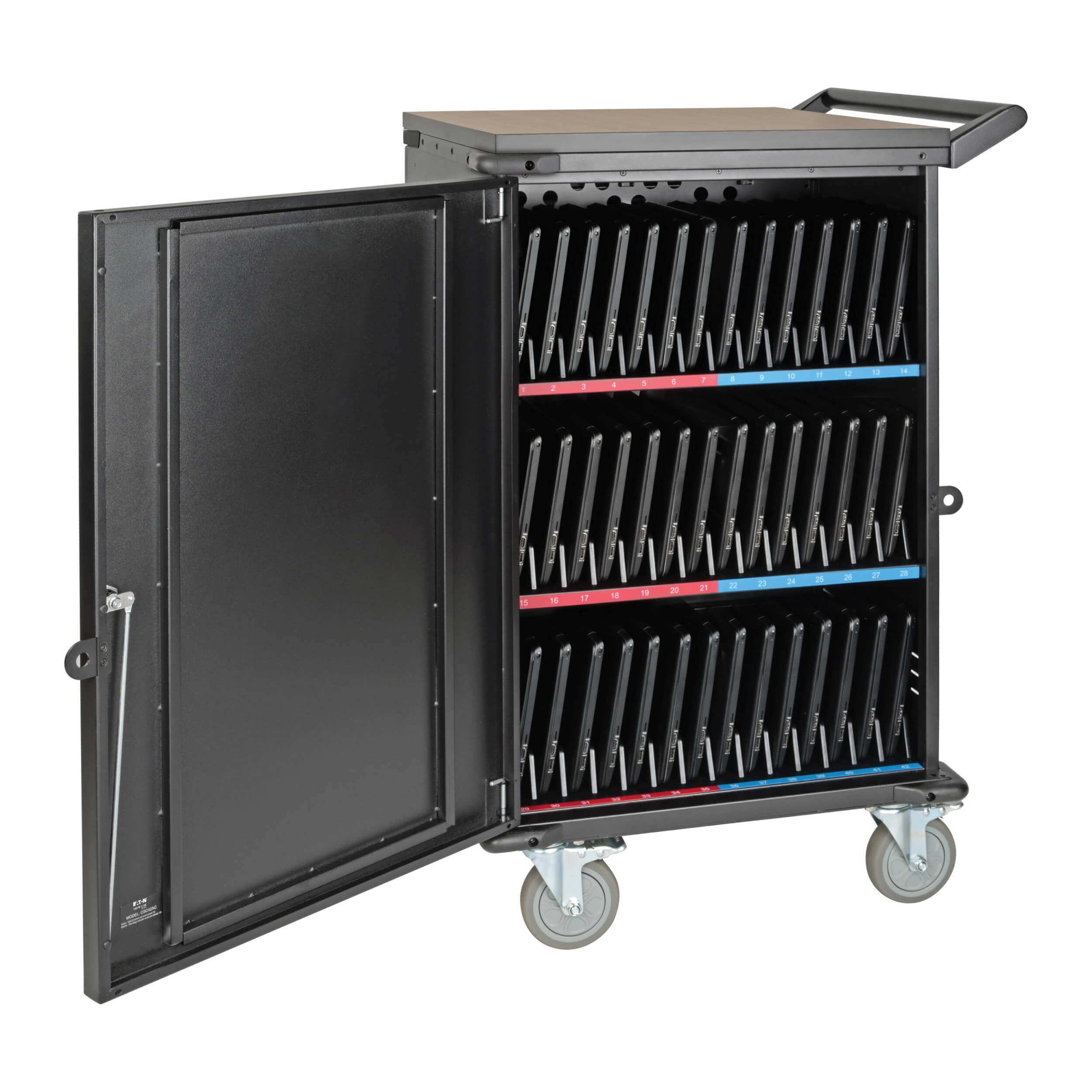 42-Device AC Charging Cart for Laptops, Chromebooks, Tablets | Eaton