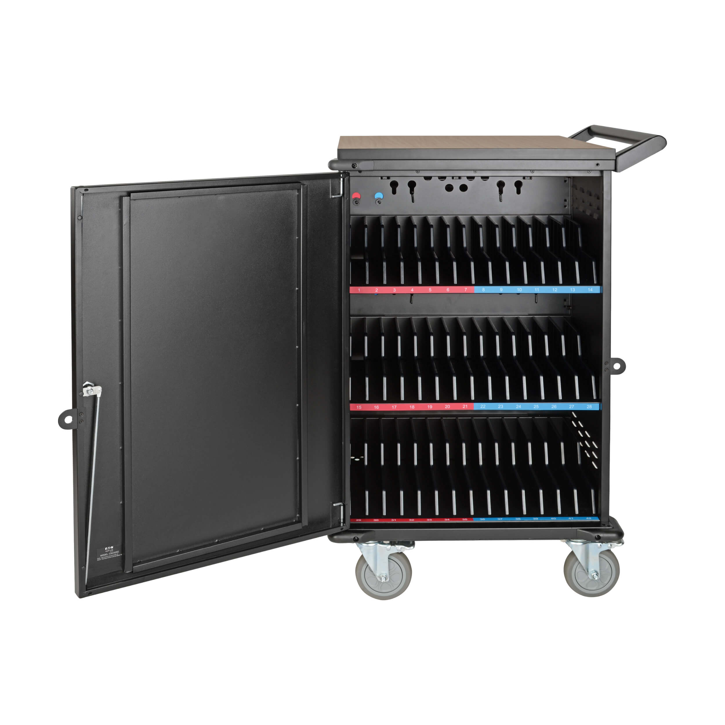48-Device AC Charging Cart for Laptops, Chromebooks, Tablets | Eaton