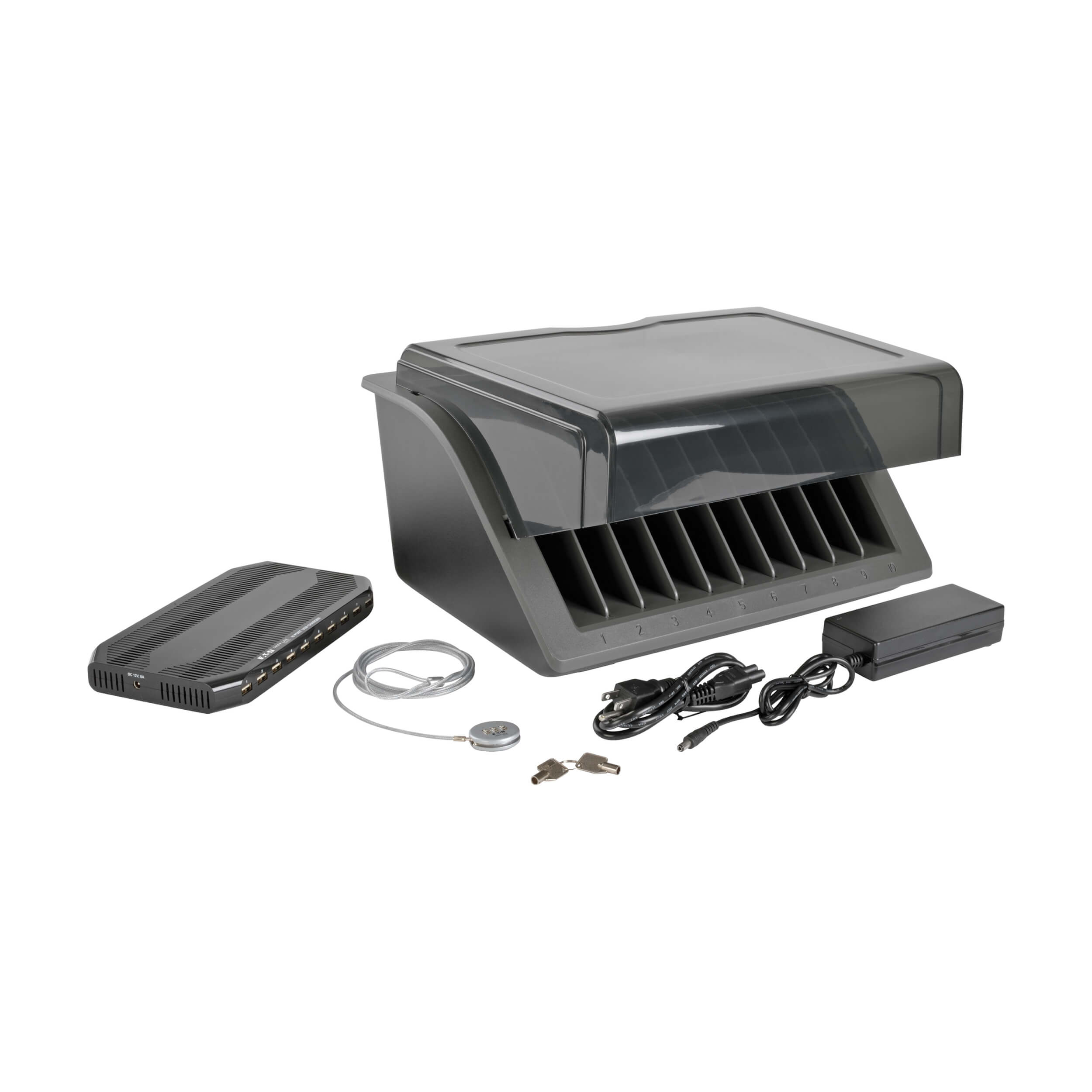 10-Device USB Charging Station for Tablets, Laptops, and E-Readers | Eaton