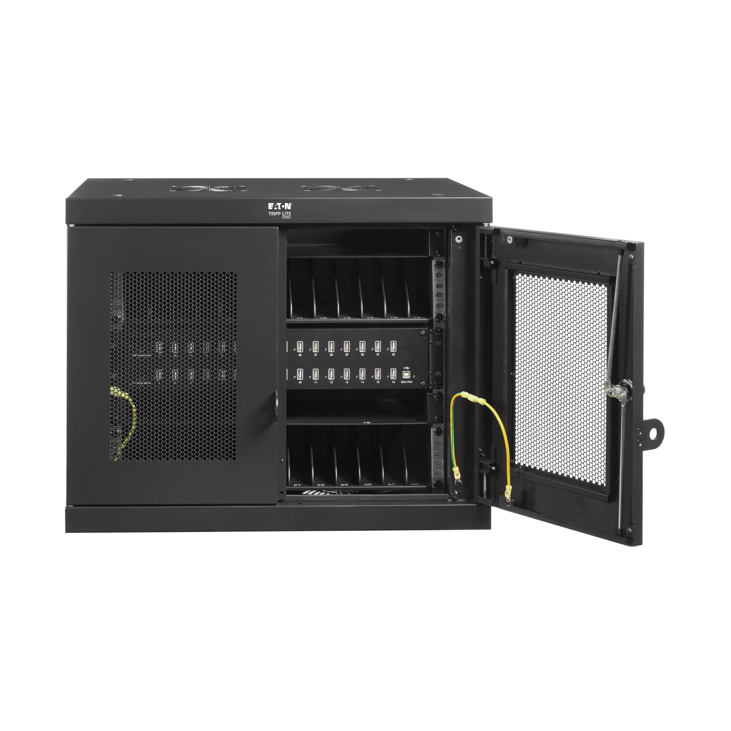 Locking Phone Charging Station, 32 Zebra Devices, USB, 120V, 5-15P | Eaton