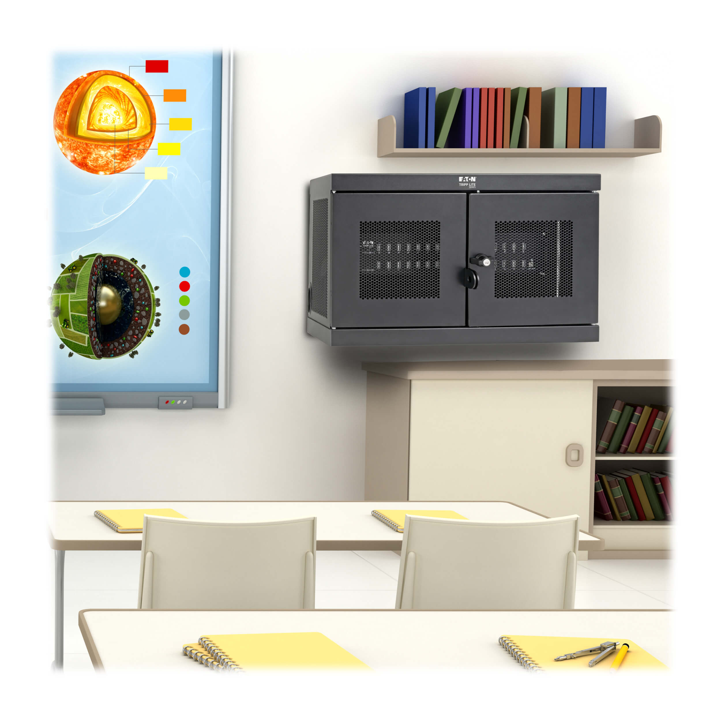 Locking Phone Charging Station, 32 USB Ports, 230V, BS1363 | Eaton