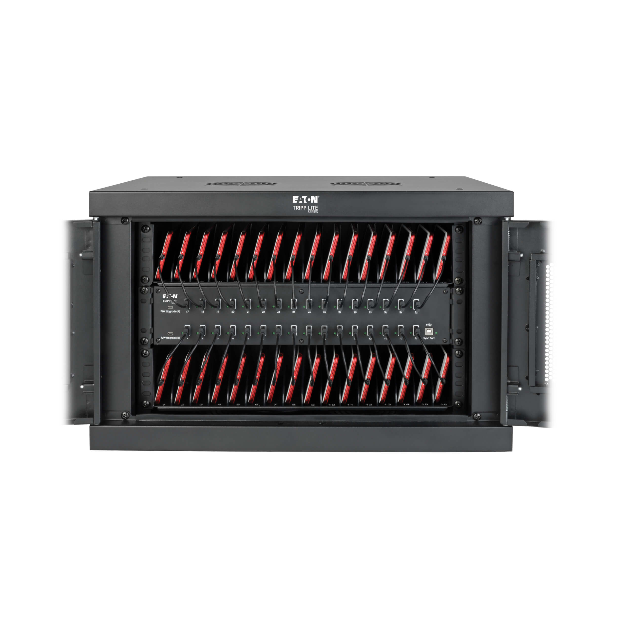 Locking Phone Charging Station, 32 USB Ports, 230V, Schuko | Eaton