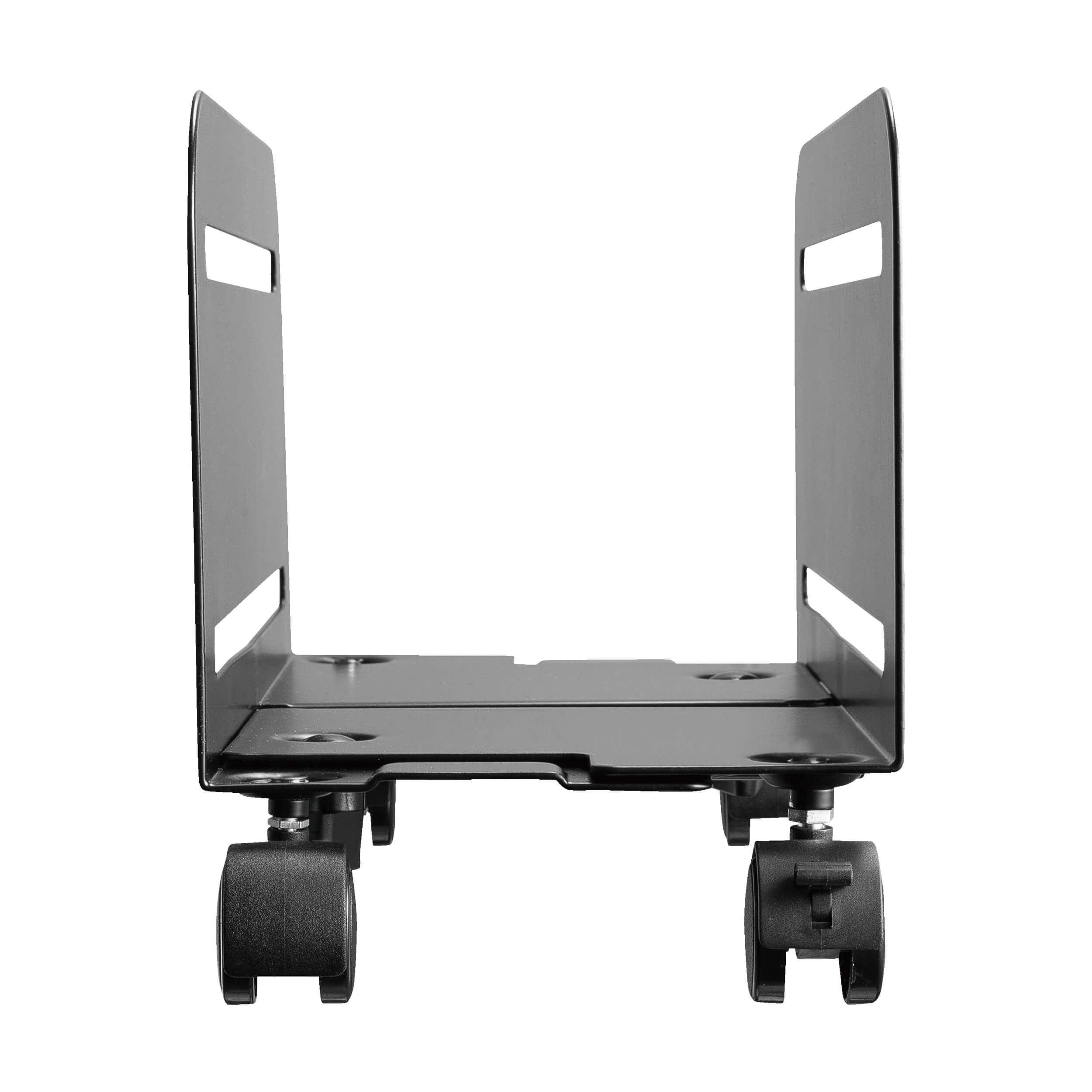 Rolling Computer Caddy with Locking Casters, Black | Eaton