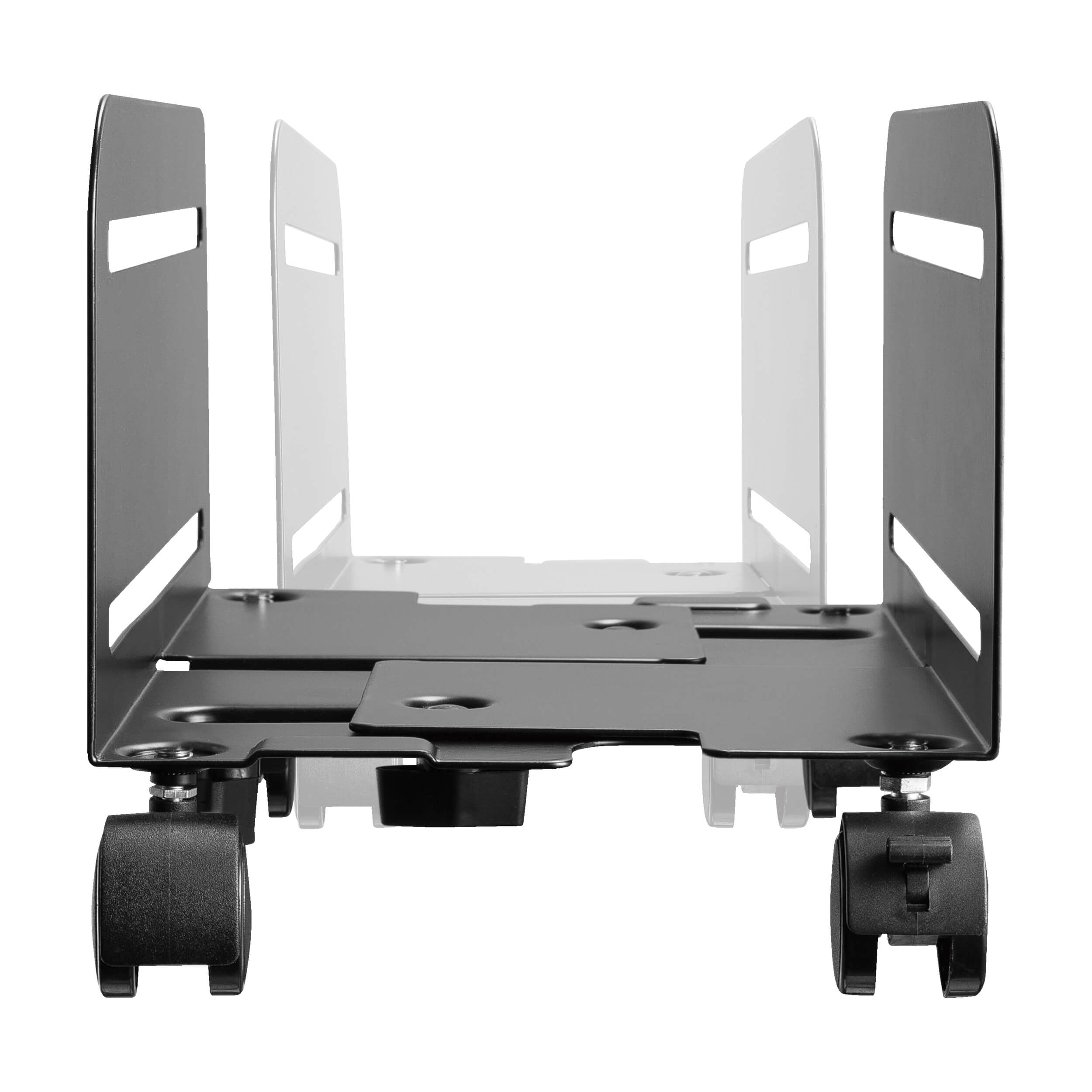 Rolling Computer Caddy with Locking Casters, Black | Eaton