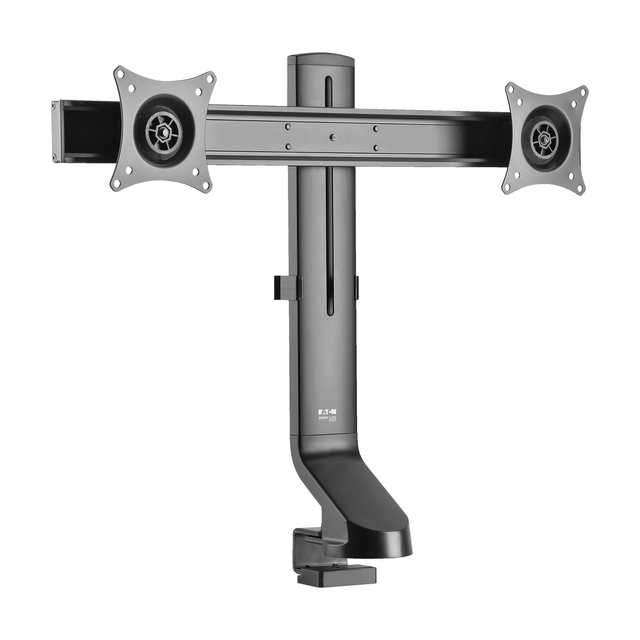 Dual-Display Monitor Mount, Desk Clamp, Height Adjustable, 17 to 27 ...