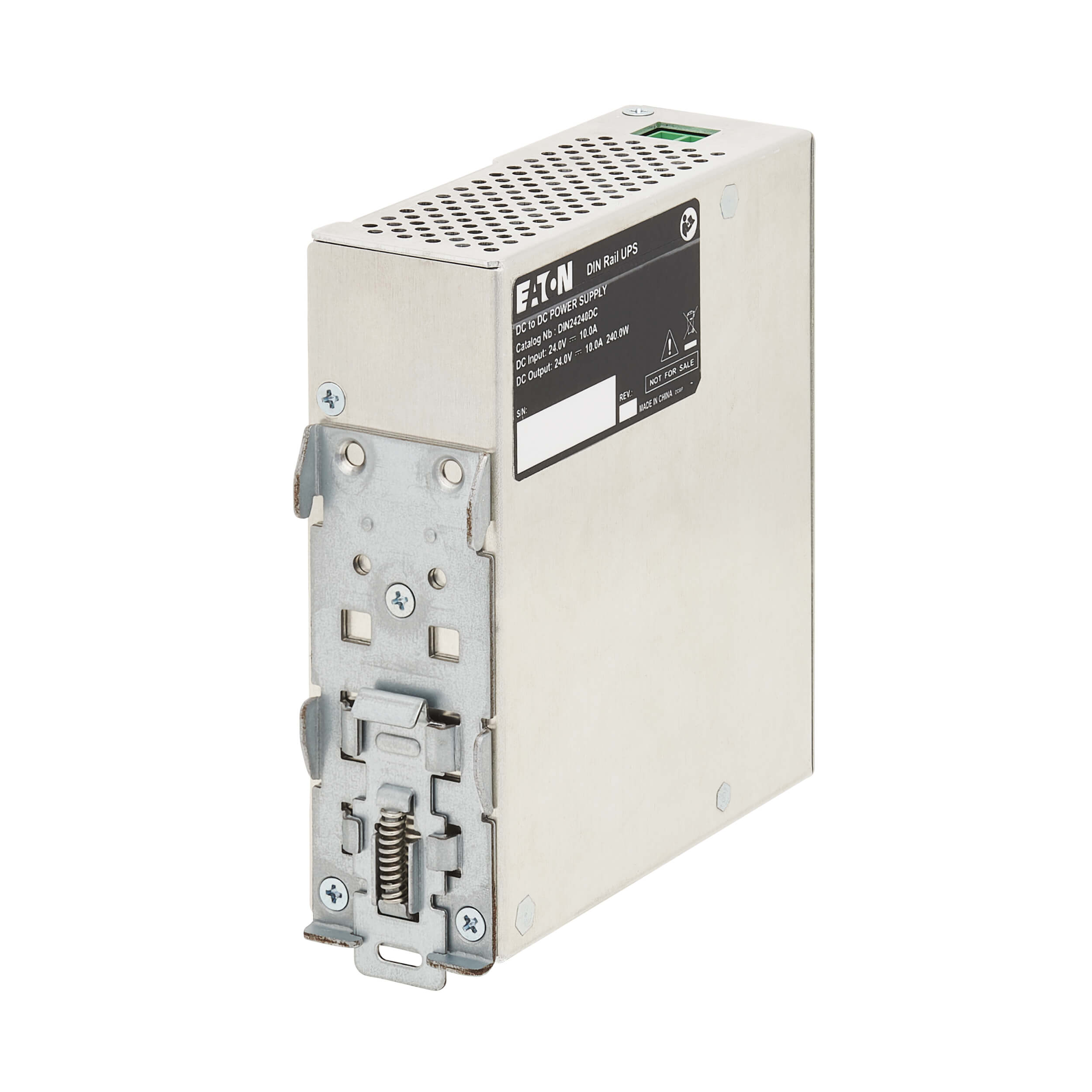 240W DIN Rail DC UPS System for Industrial Machine Control | Eaton