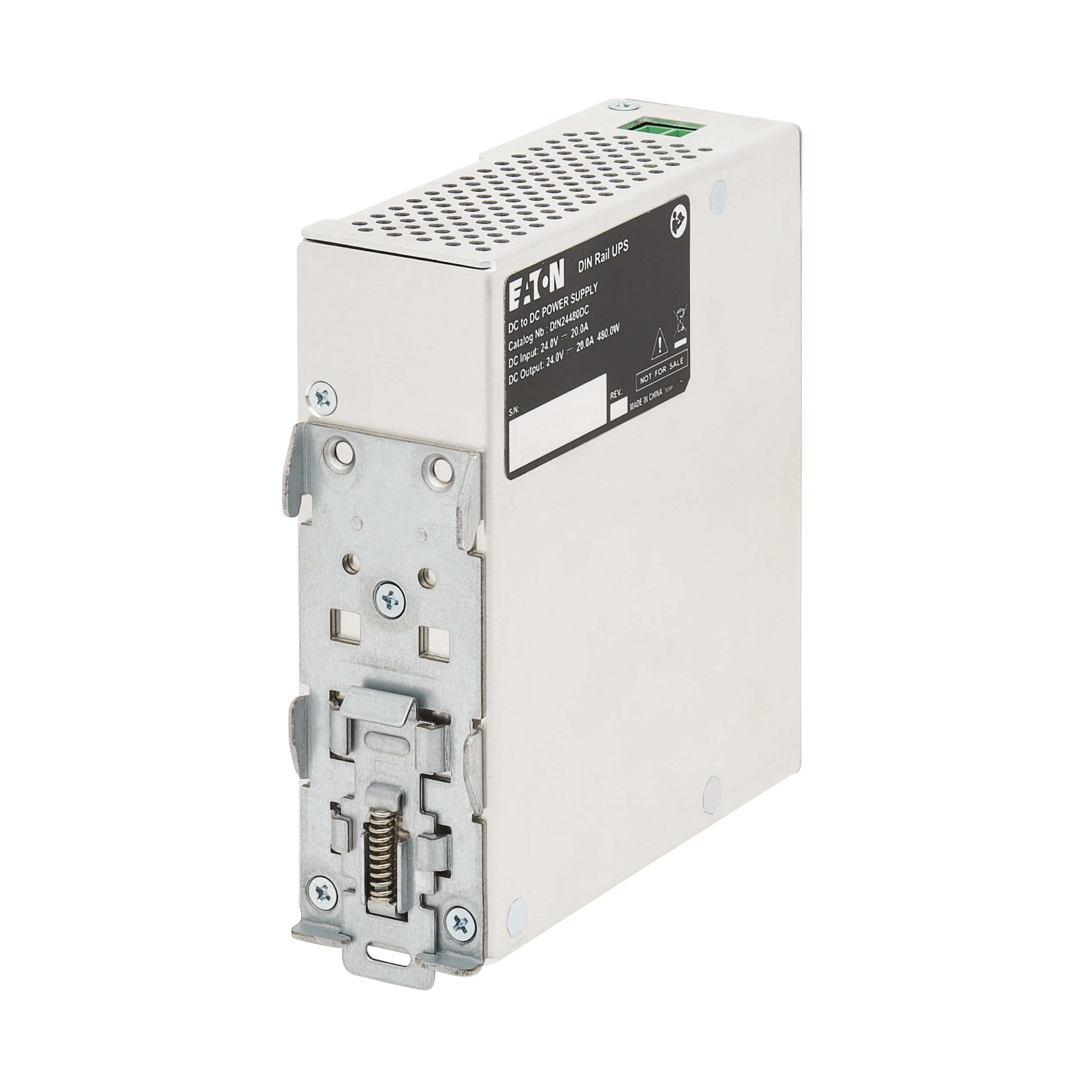 480W DIN Rail DC UPS System for Industrial Machine Control | Eaton
