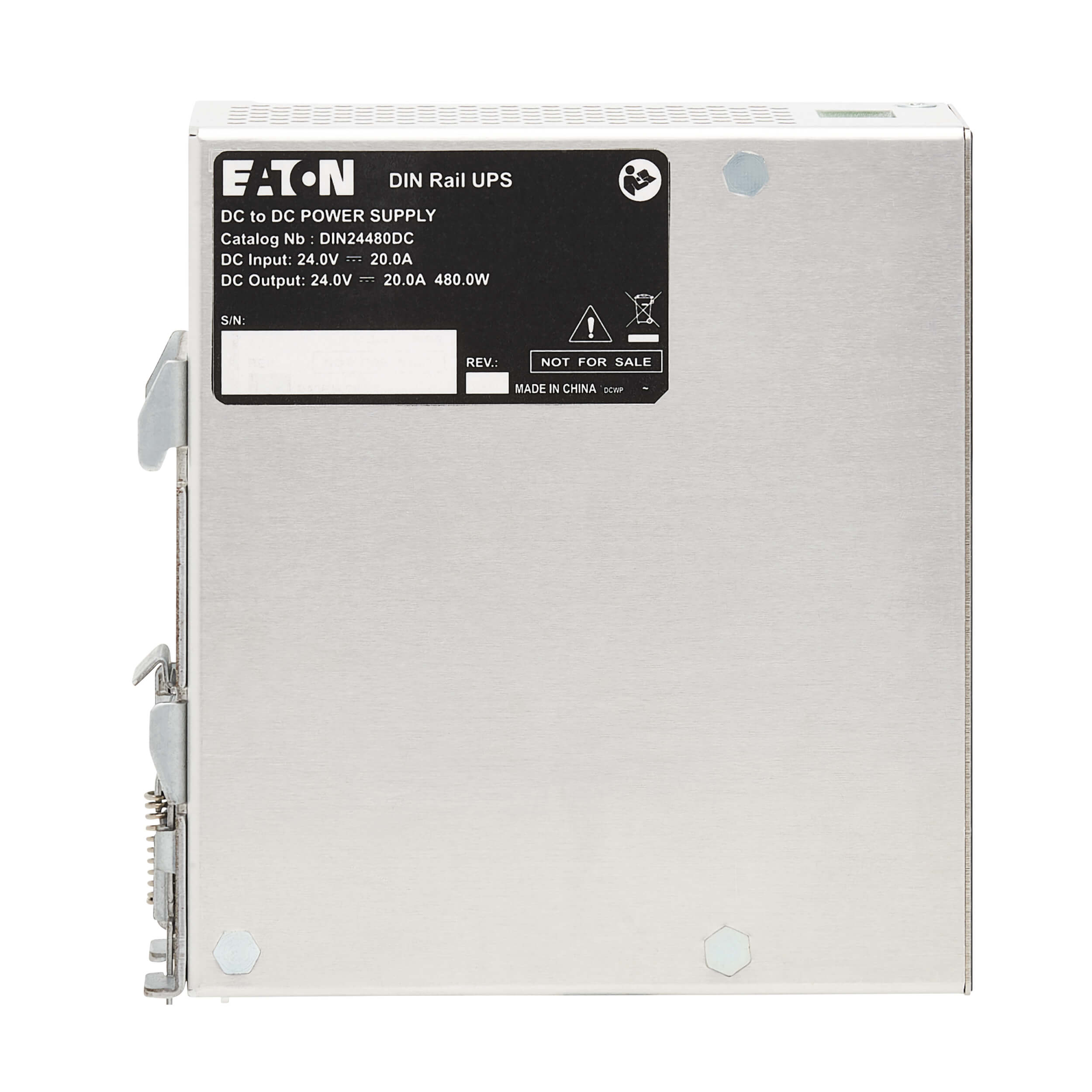 480W DIN Rail DC UPS System for Industrial Machine Control | Eaton