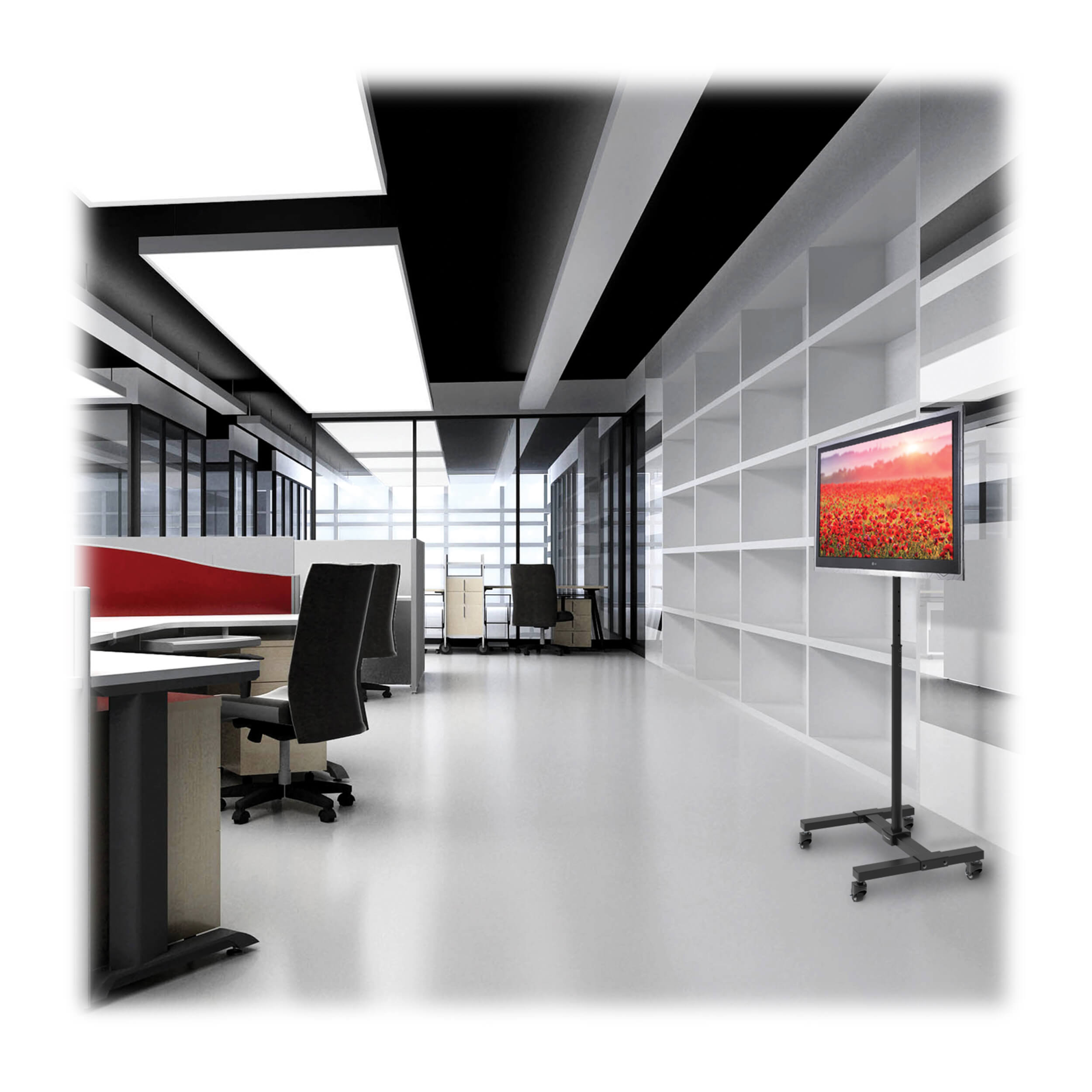 Rolling TV Monitor Cart for 13 to 42-inch Screens | Eaton