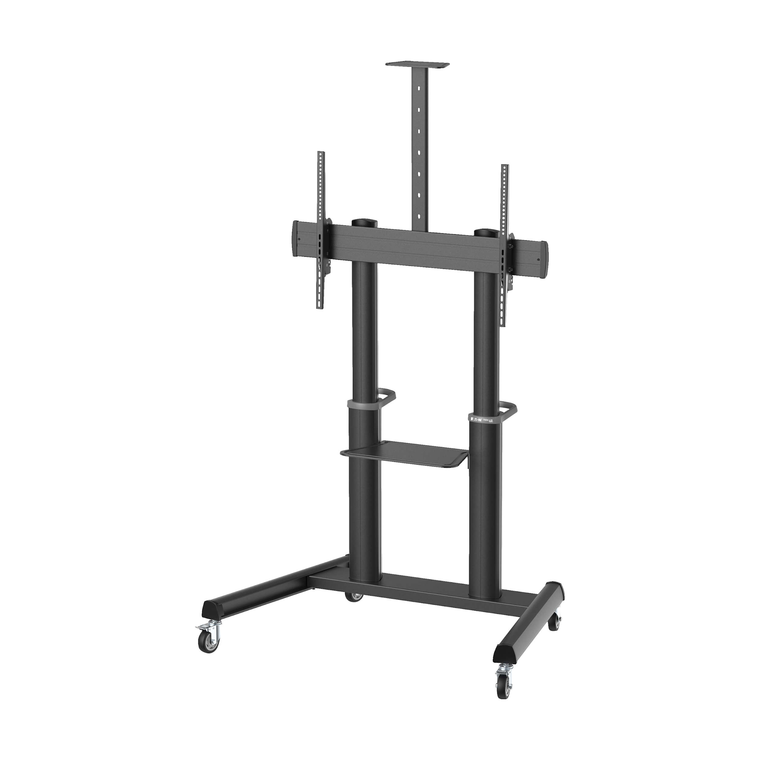 Rolling TV Monitor Cart 37-in to 120-in with Antimicrobial protection ...